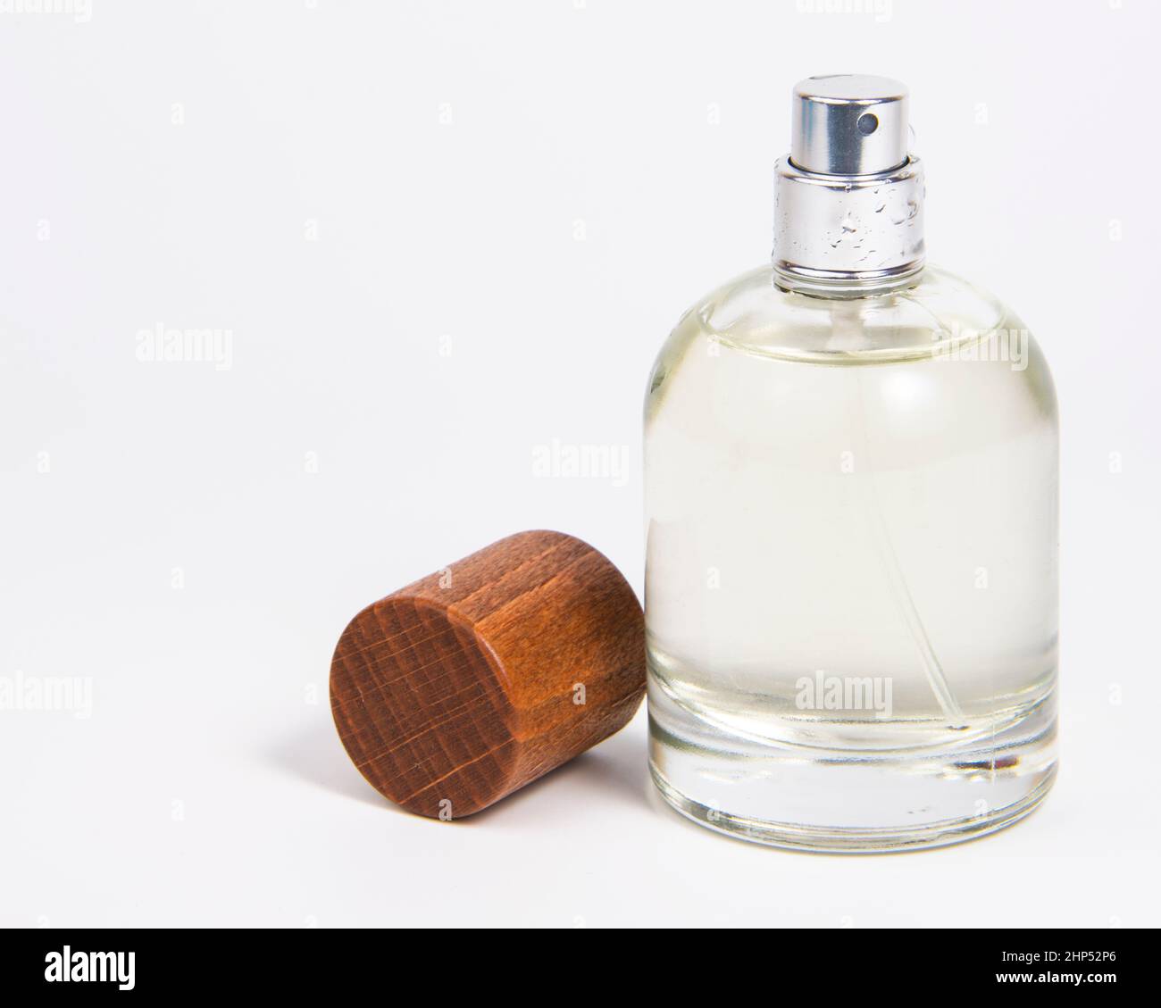 Flacon perfume bottle clear product on the white background Stock Photo ...