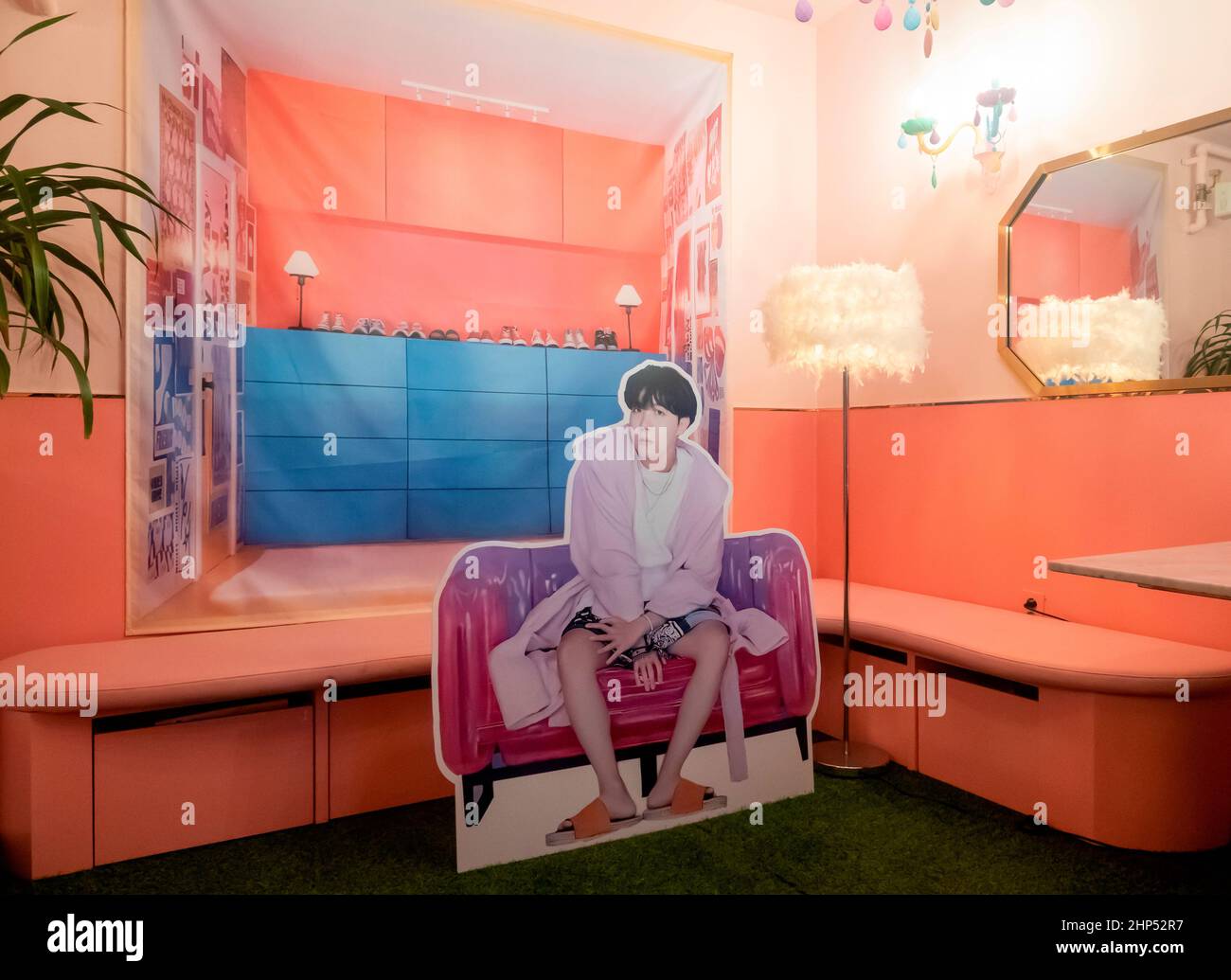 BTS member J-Hope, Feb 16, 2022 : A restaurant decorated to celebrate ...
