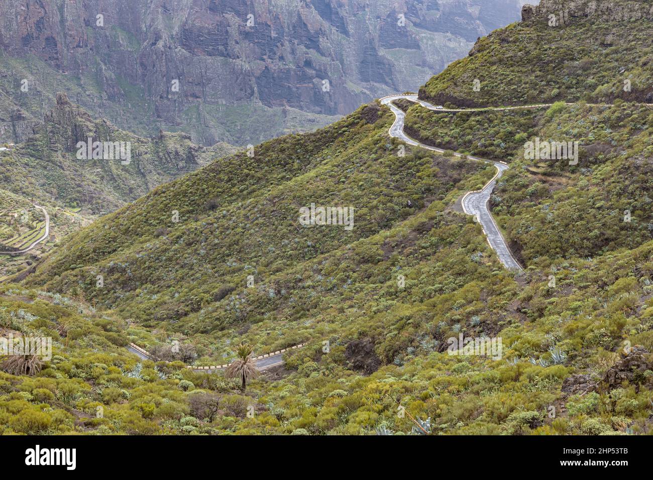 Mountain road in Masca, Tenerife, Spain Stock Photo - Alamy