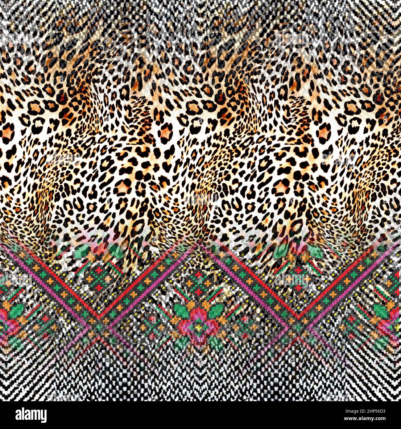 Textured Animals Skin Design Ready for Textile Prints Stock Photo - Alamy