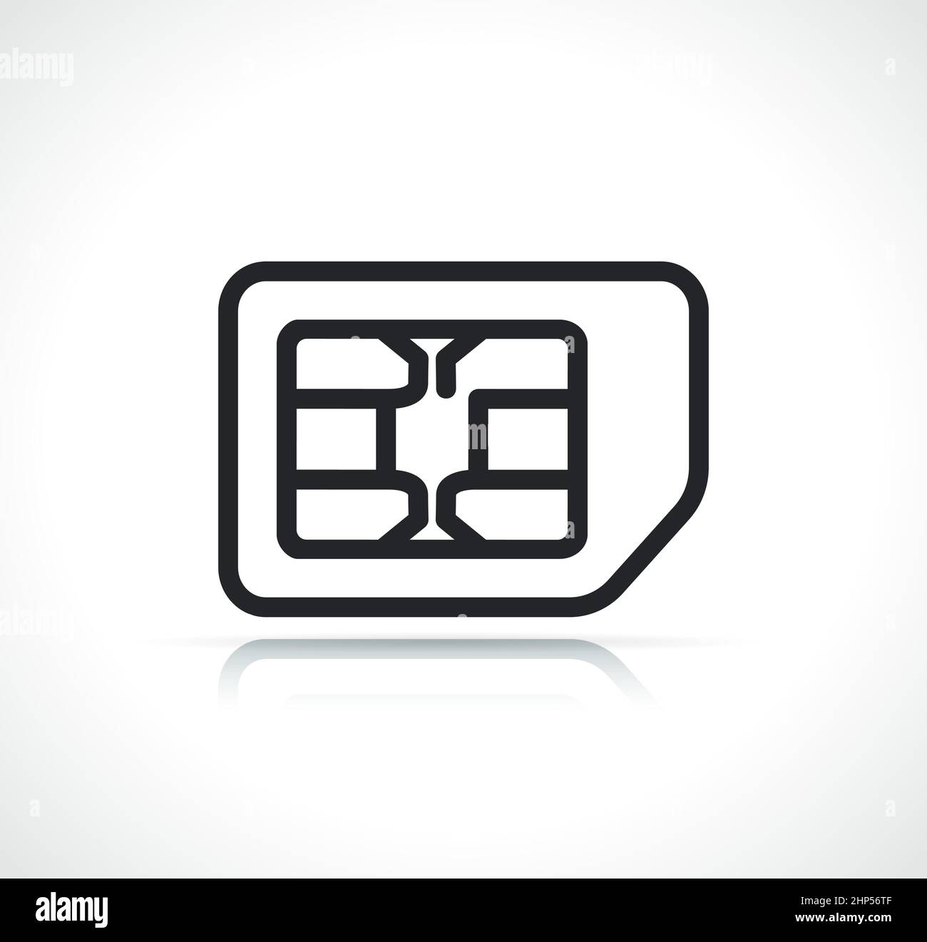 sim card thin line icon Stock Vector Image & Art - Alamy