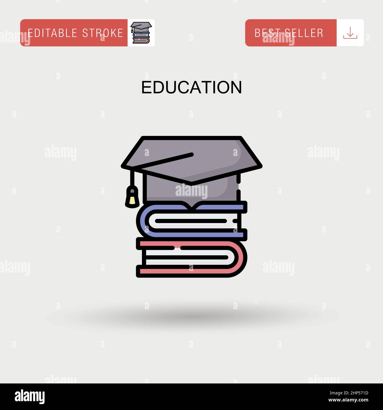 Education Simple vector icon Stock Vector Image & Art - Alamy