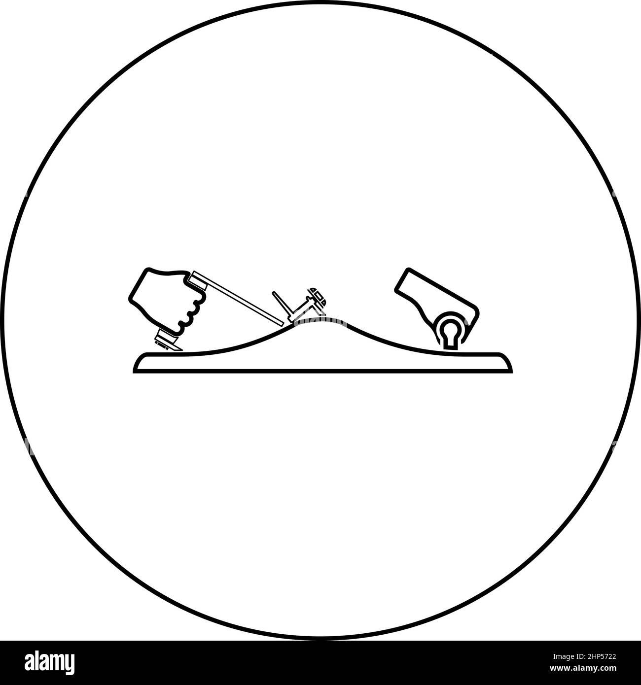 Carpentry jointer plane woodworking Stock Vector Images - Alamy