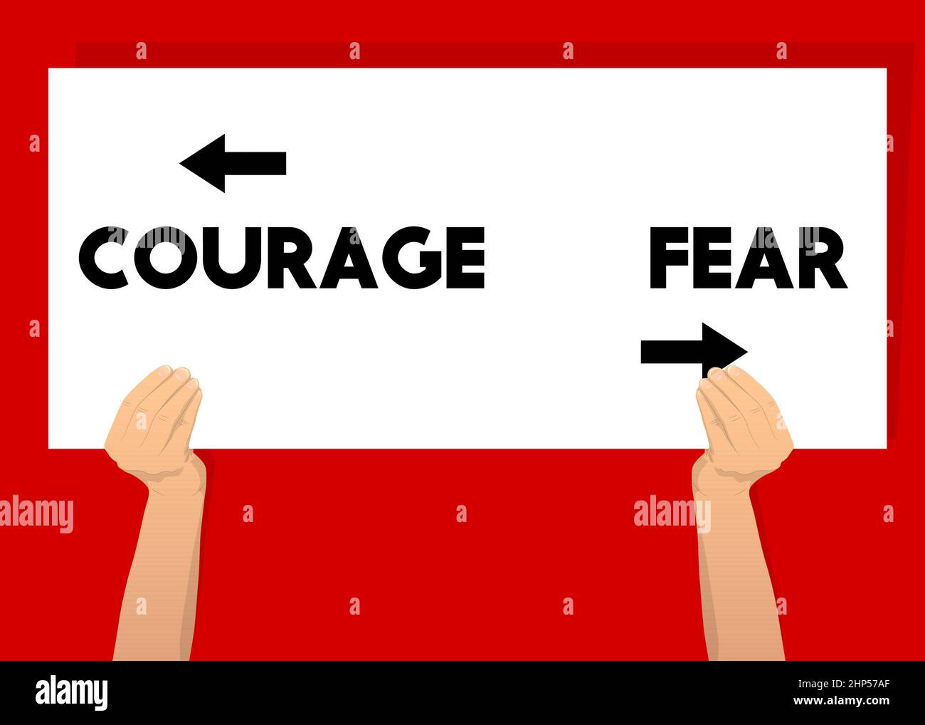 Showing fear Stock Vector Images - Alamy