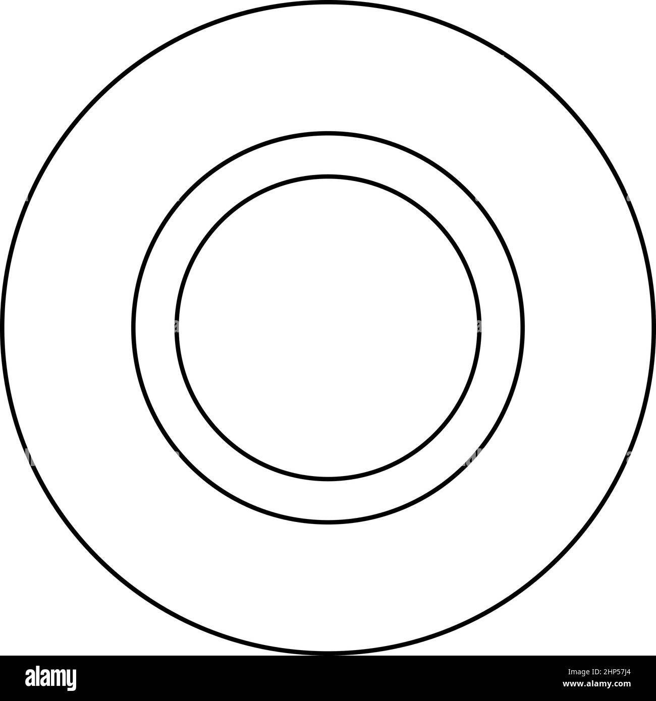 Rubber gasket Grommet seal Leakage o-ring Reten icon in circle round ...