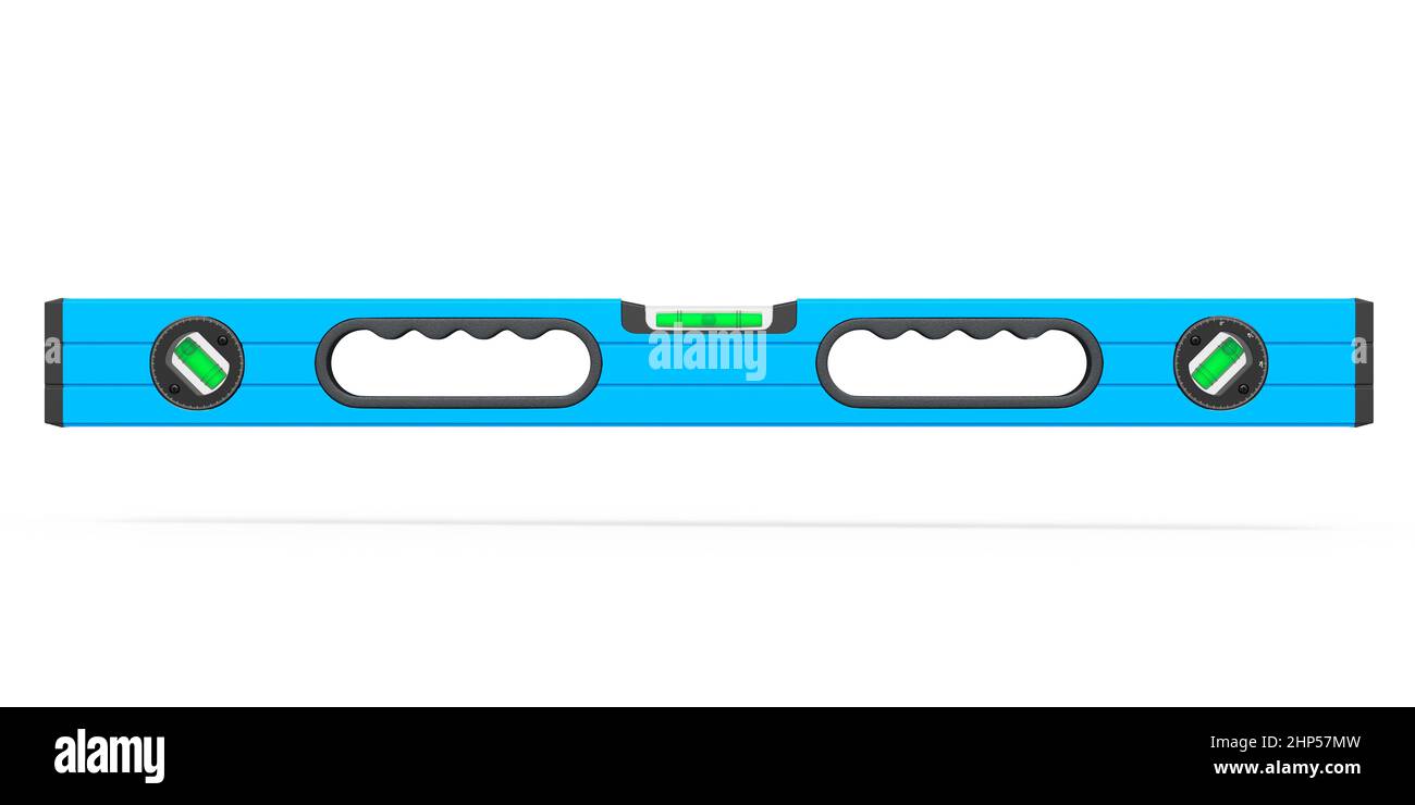 Building spirit level tool on white background. 3d render and ...