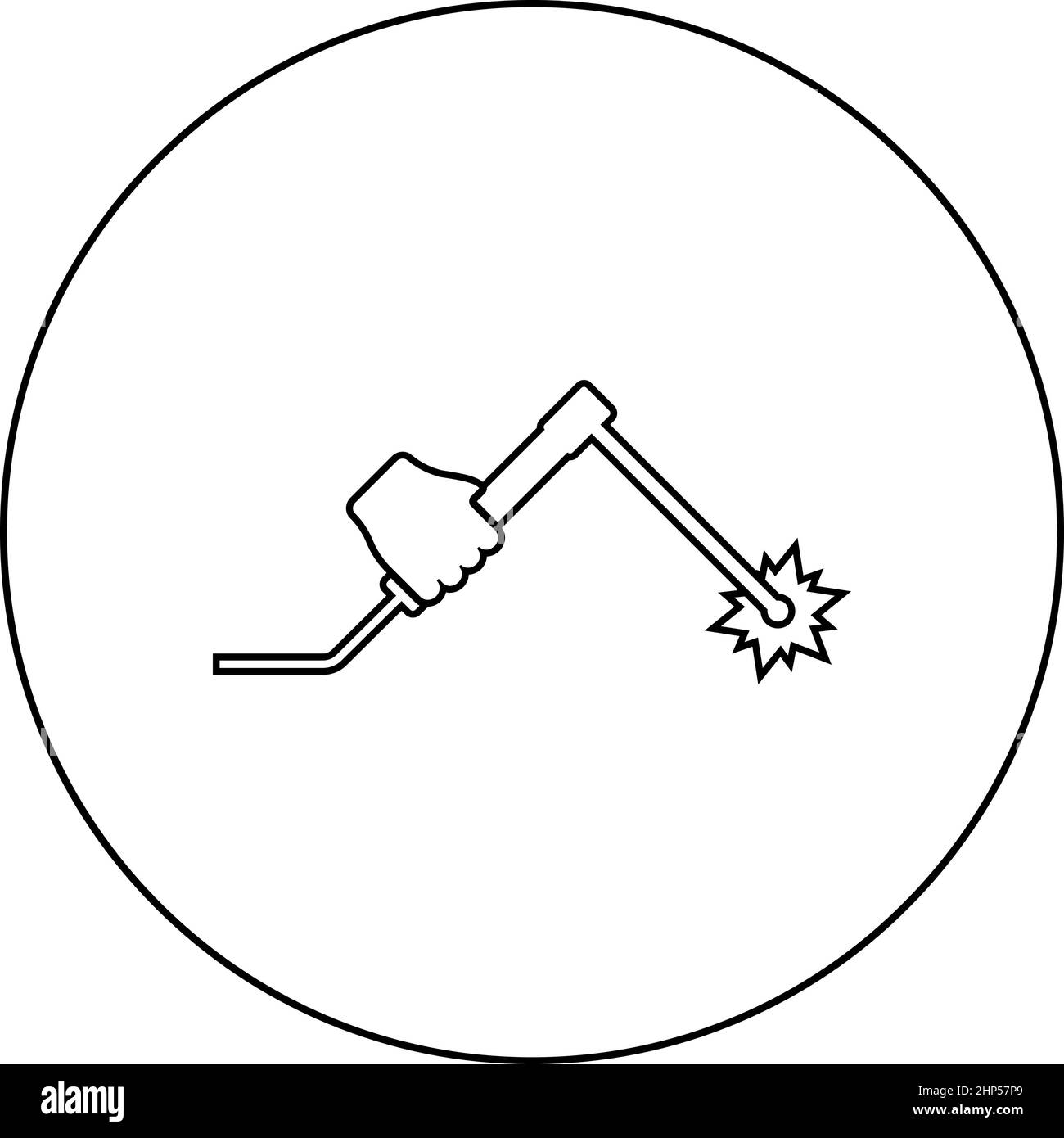 Arm holding torch Black and White Stock Photos & Images - Alamy