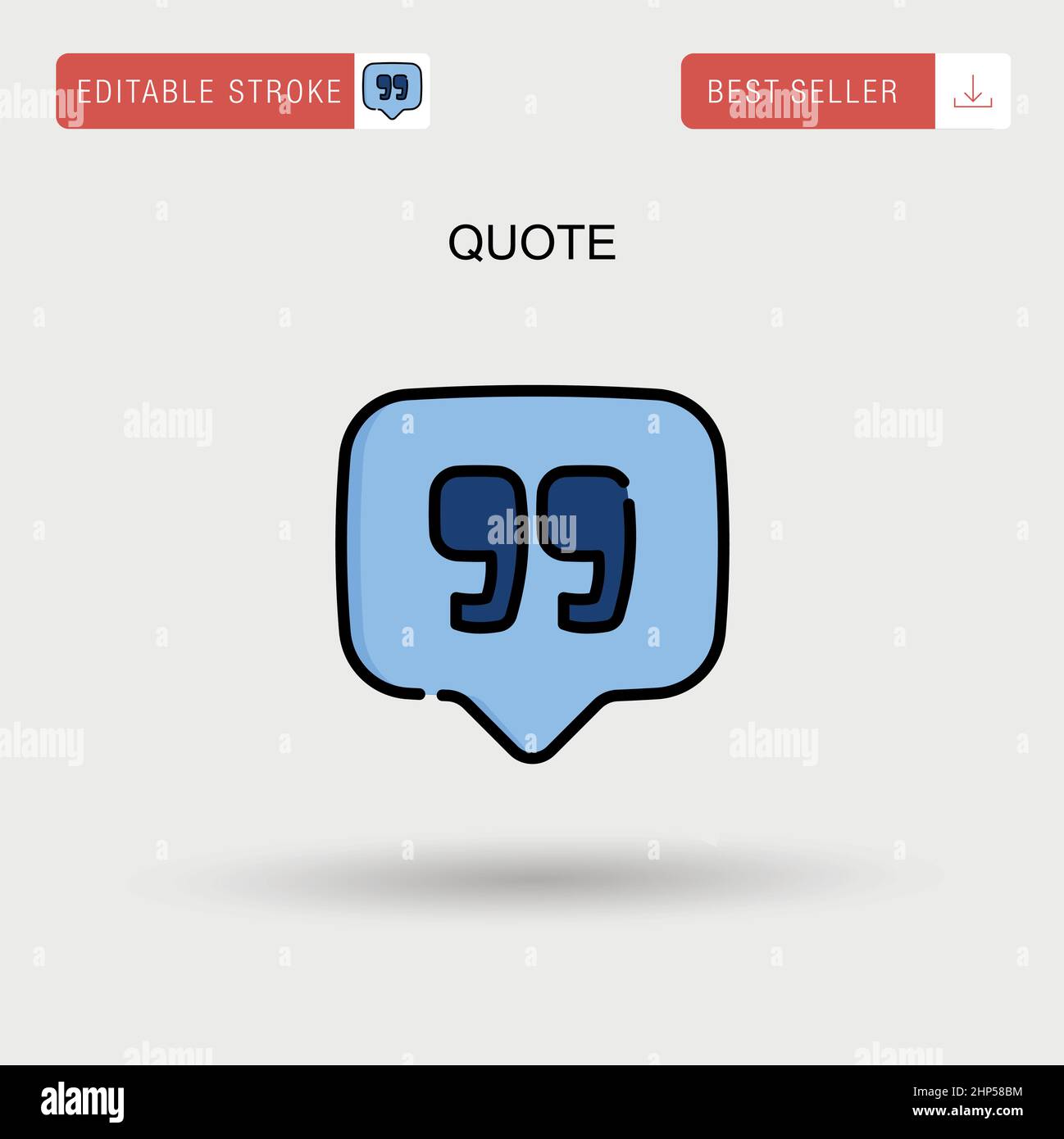 Quotation mark icon Stock Vector Images - Alamy