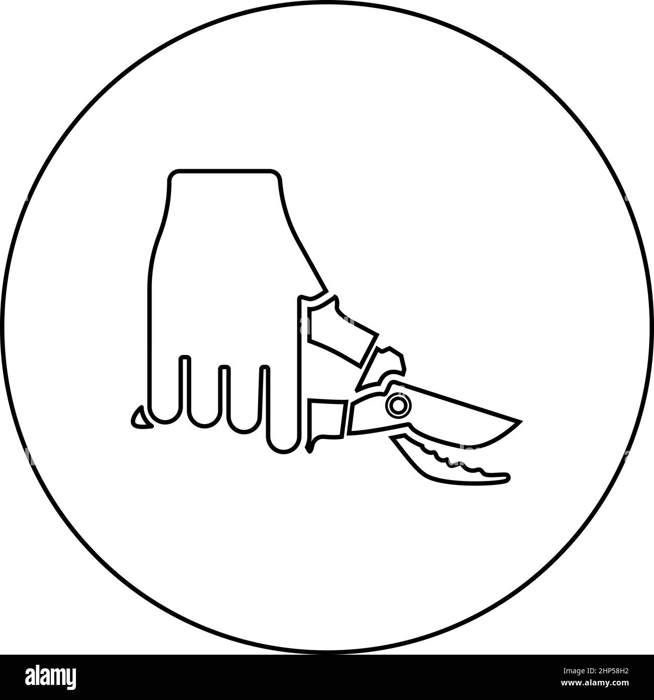 Tool garden cut clippers Stock Vector Images - Alamy