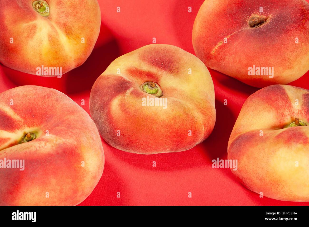 Flat peach hi-res stock photography and images - Alamy
