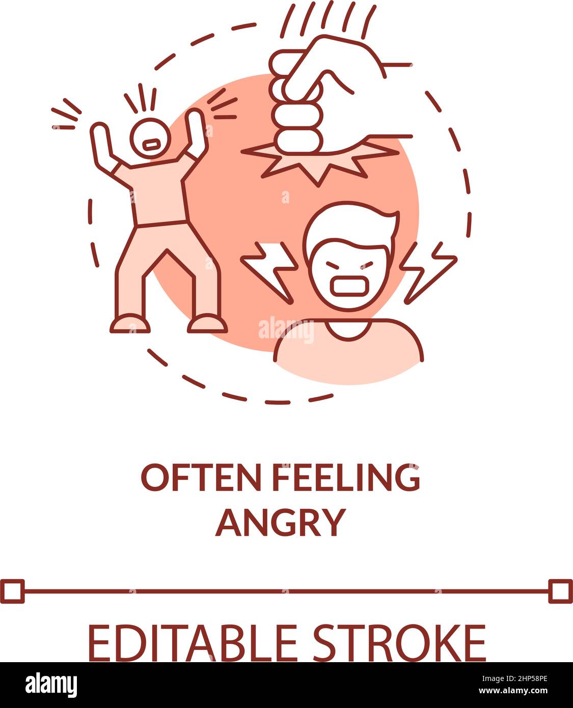Often feeling angry terracotta concept icon Stock Vector Image & Art ... Often feeling angry terracotta concept icon Stock Vector Image & Art ...