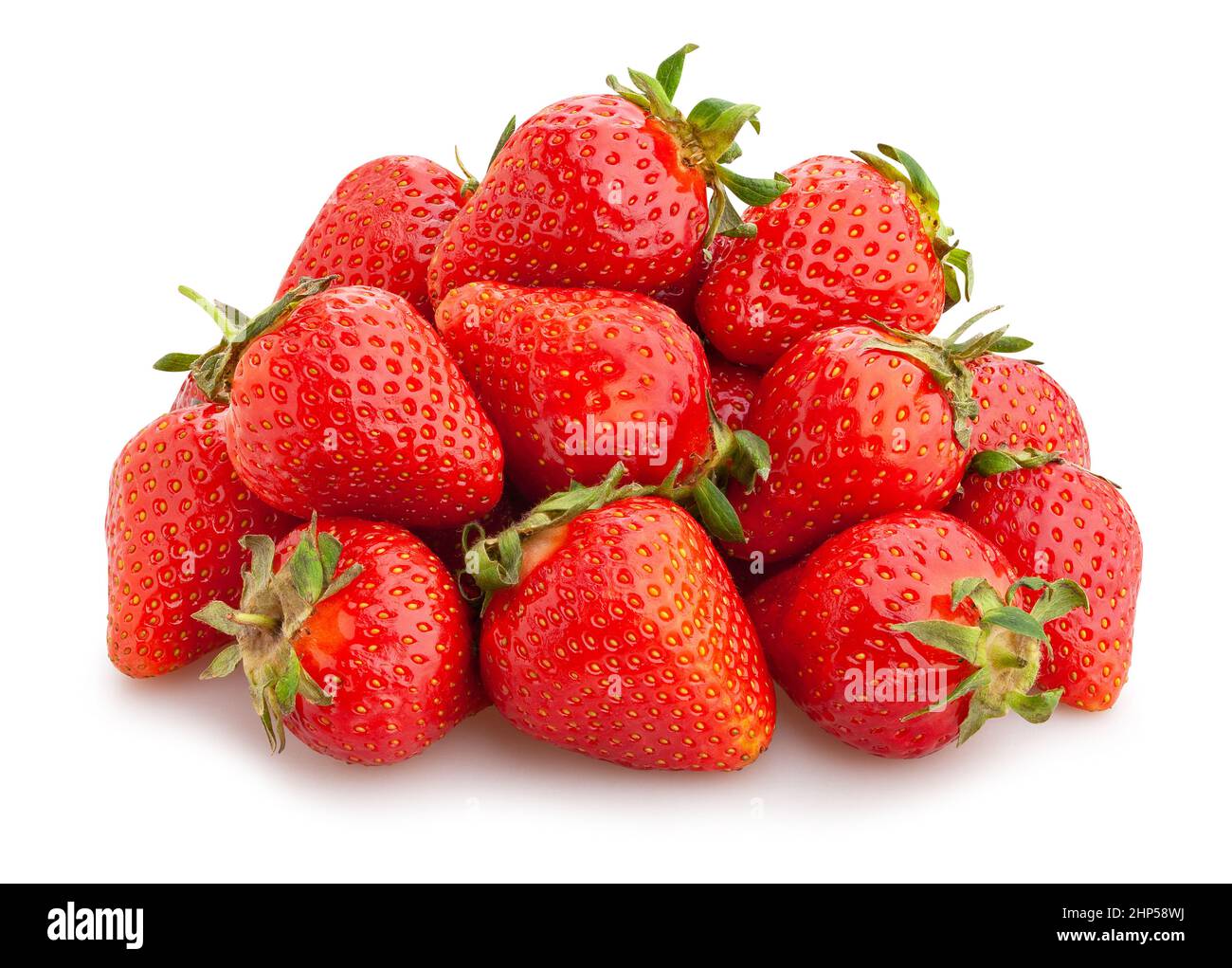 strawberry path isolated on white Stock Photo - Alamy