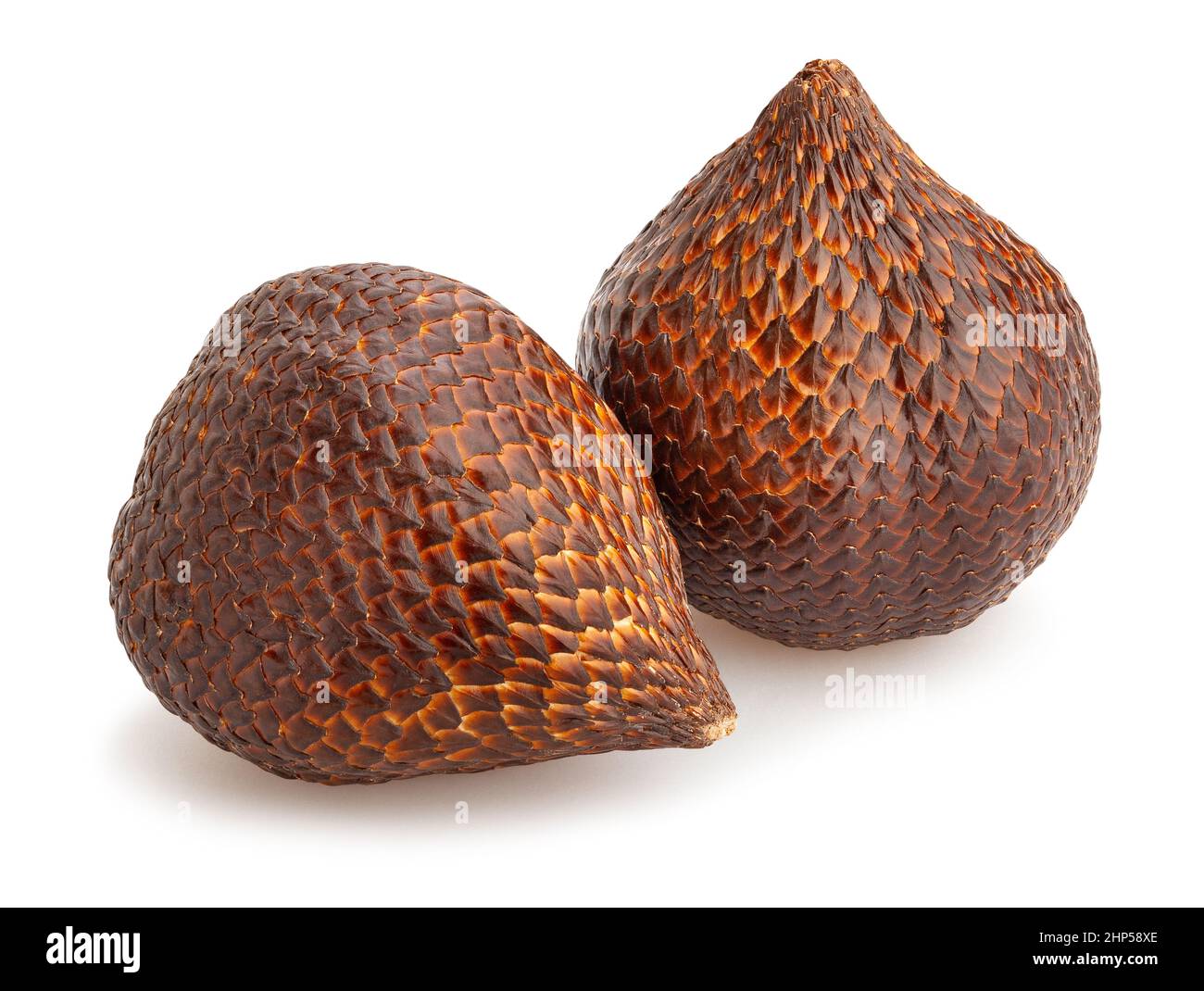 salak snake fruit path isolated on white Stock Photo - Alamy