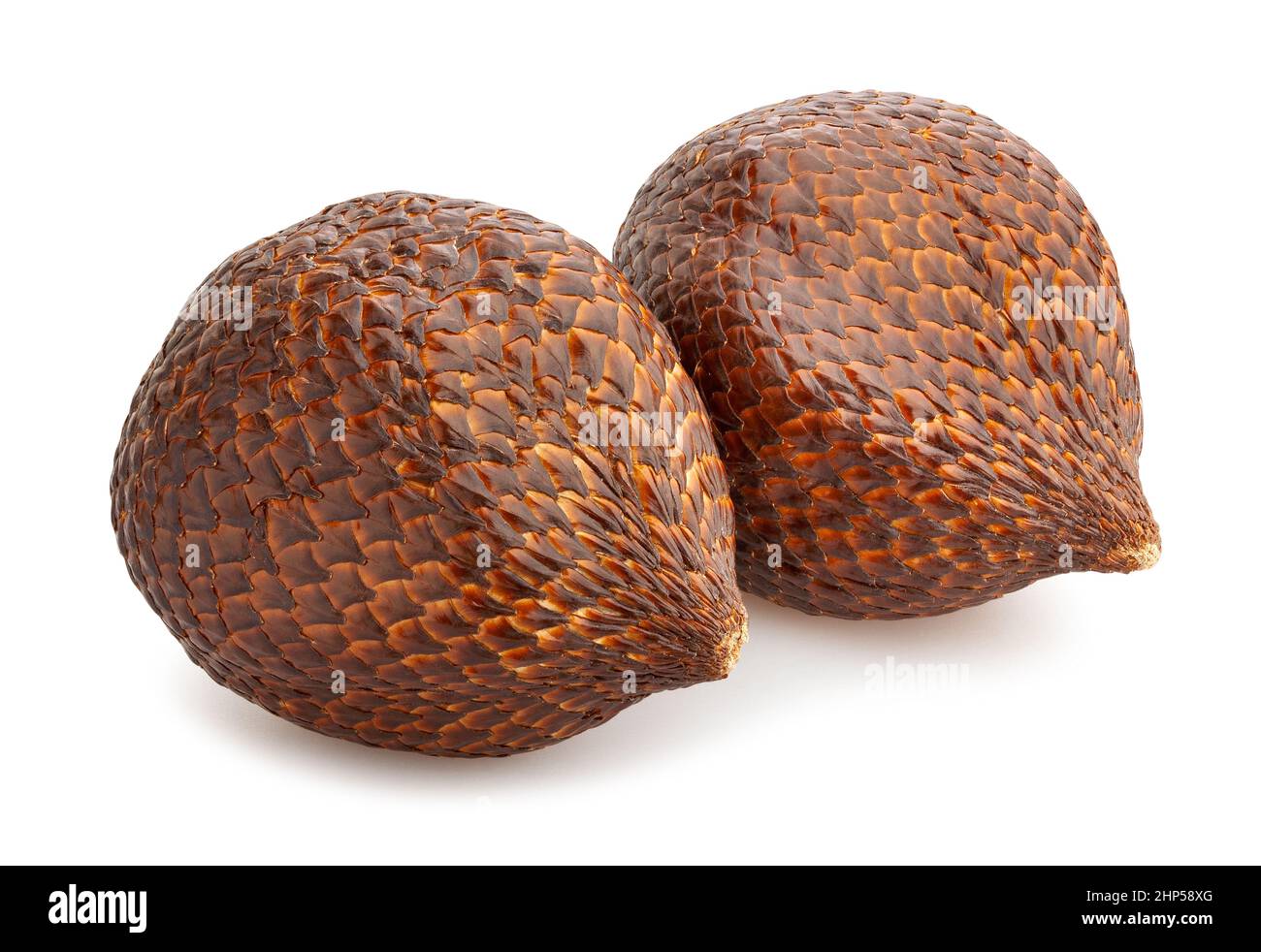 salak snake fruit path isolated on white Stock Photo - Alamy