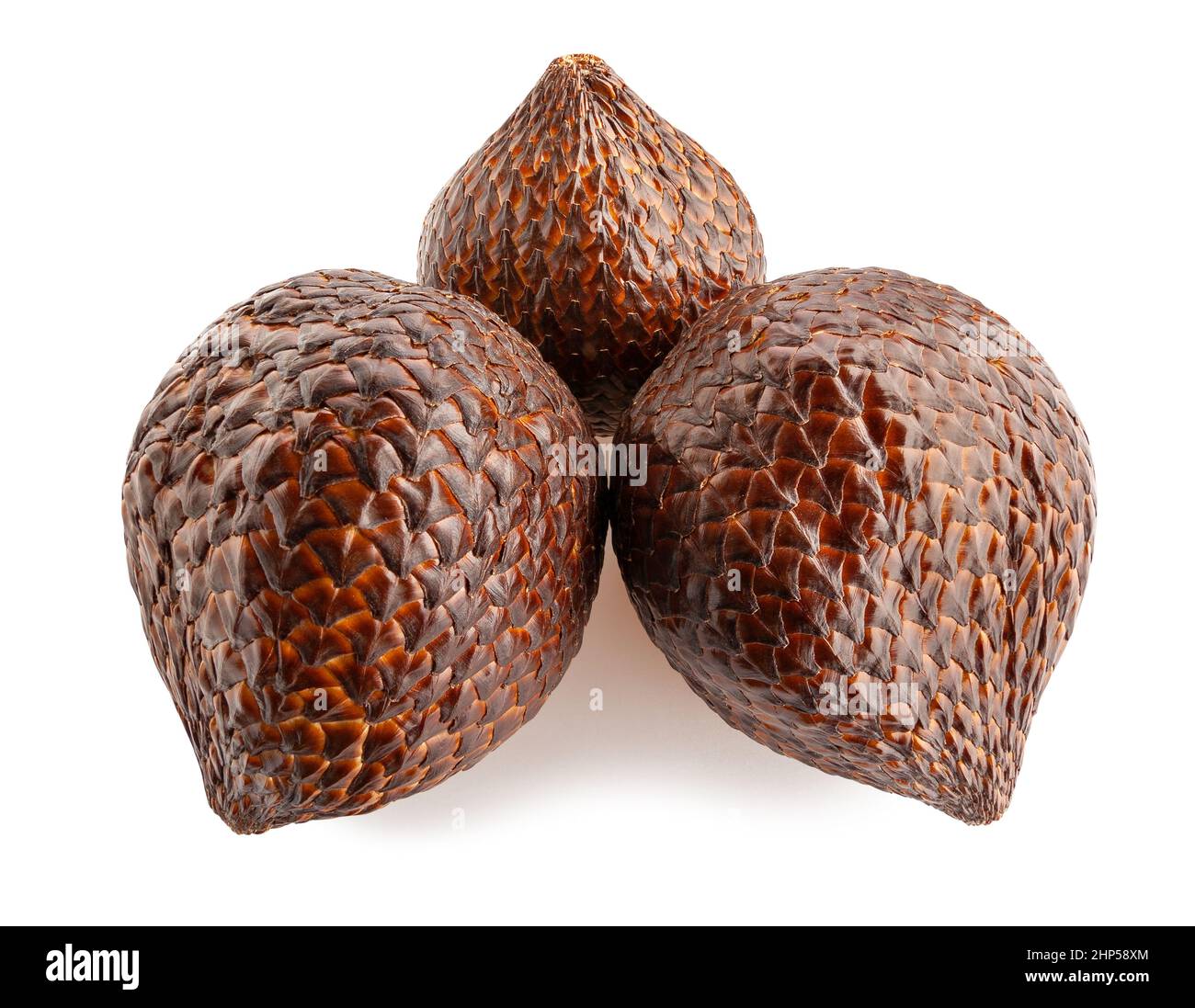 salak snake fruit path isolated on white Stock Photo - Alamy