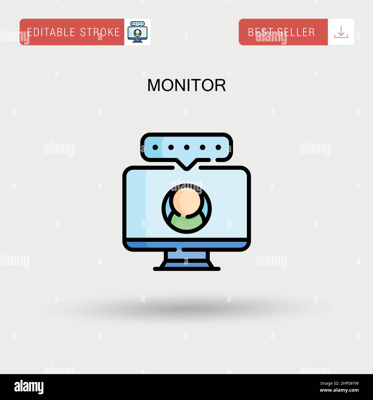 Display data monitor Stock Vector Images - Alamy