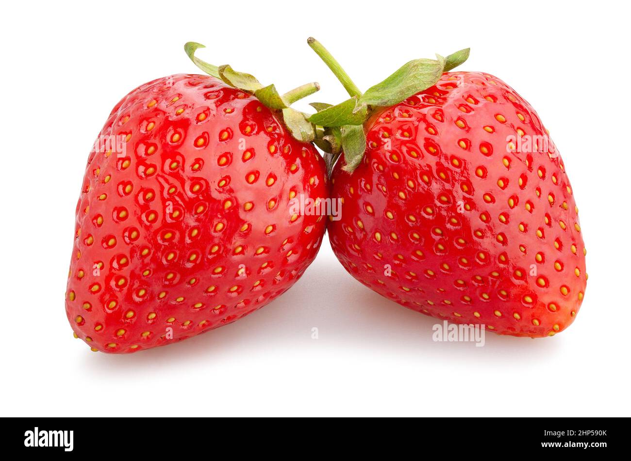 strawberry path isolated on white Stock Photo - Alamy