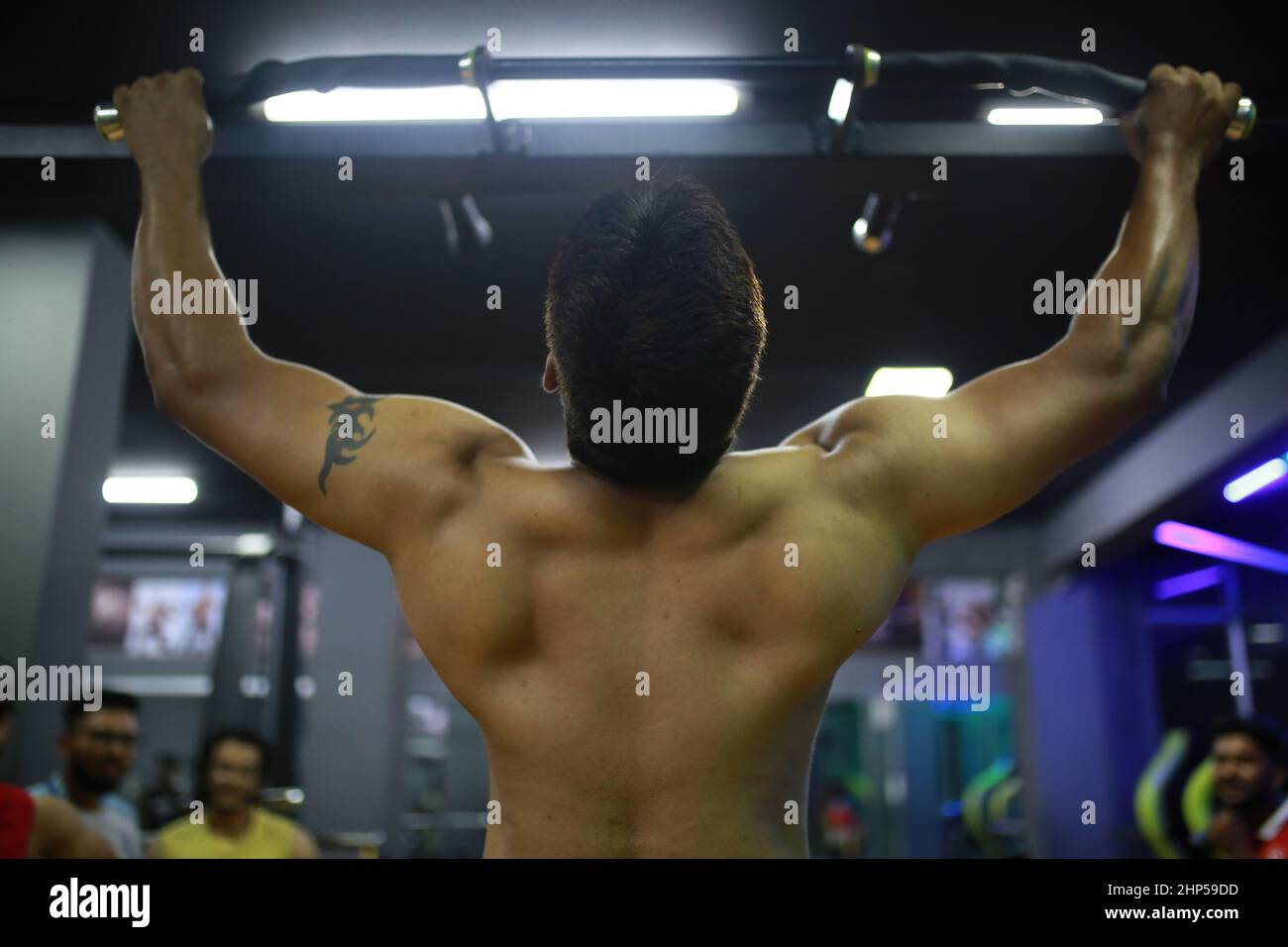 Man in gym Stock Photo - Alamy