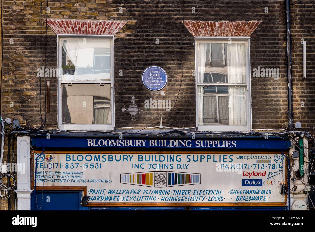 Charles Fort Blue Plaque Bloomsbury London. Fort, American writer and ...