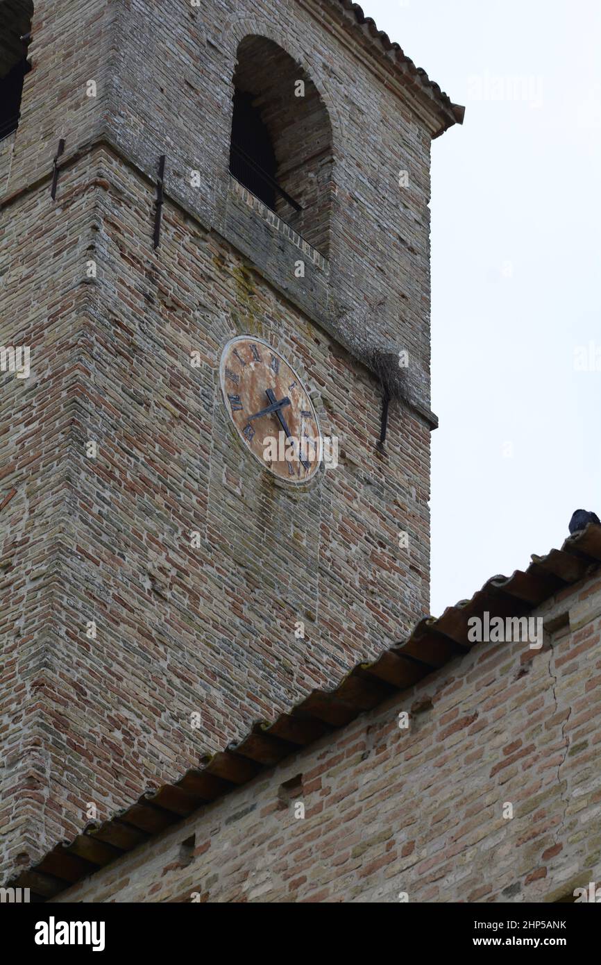 The old town of Monte gredofo (Rimini), Italy Stock Photo - Alamy