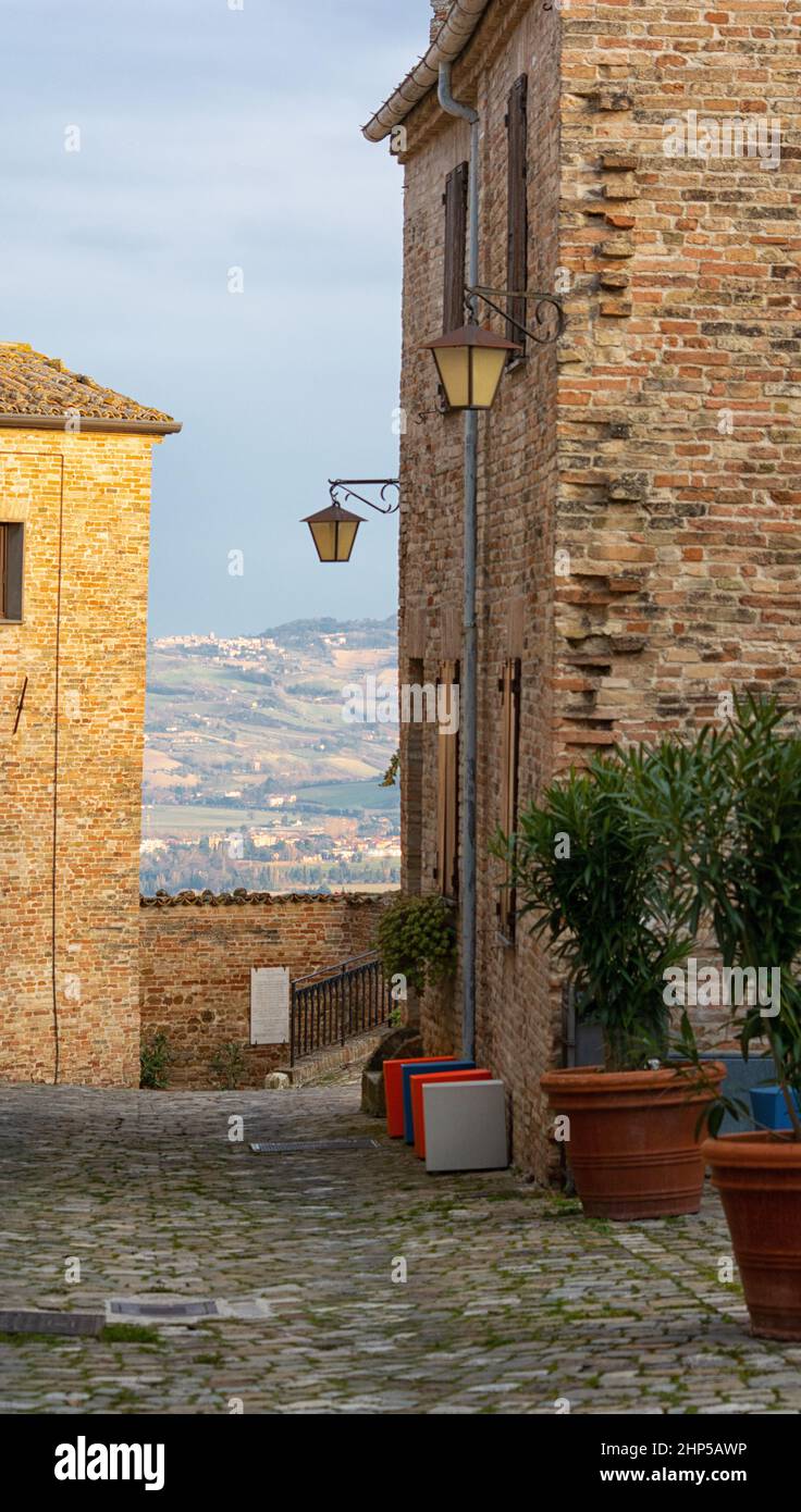 The old town of Monte gredofo (Rimini), Italy Stock Photo - Alamy