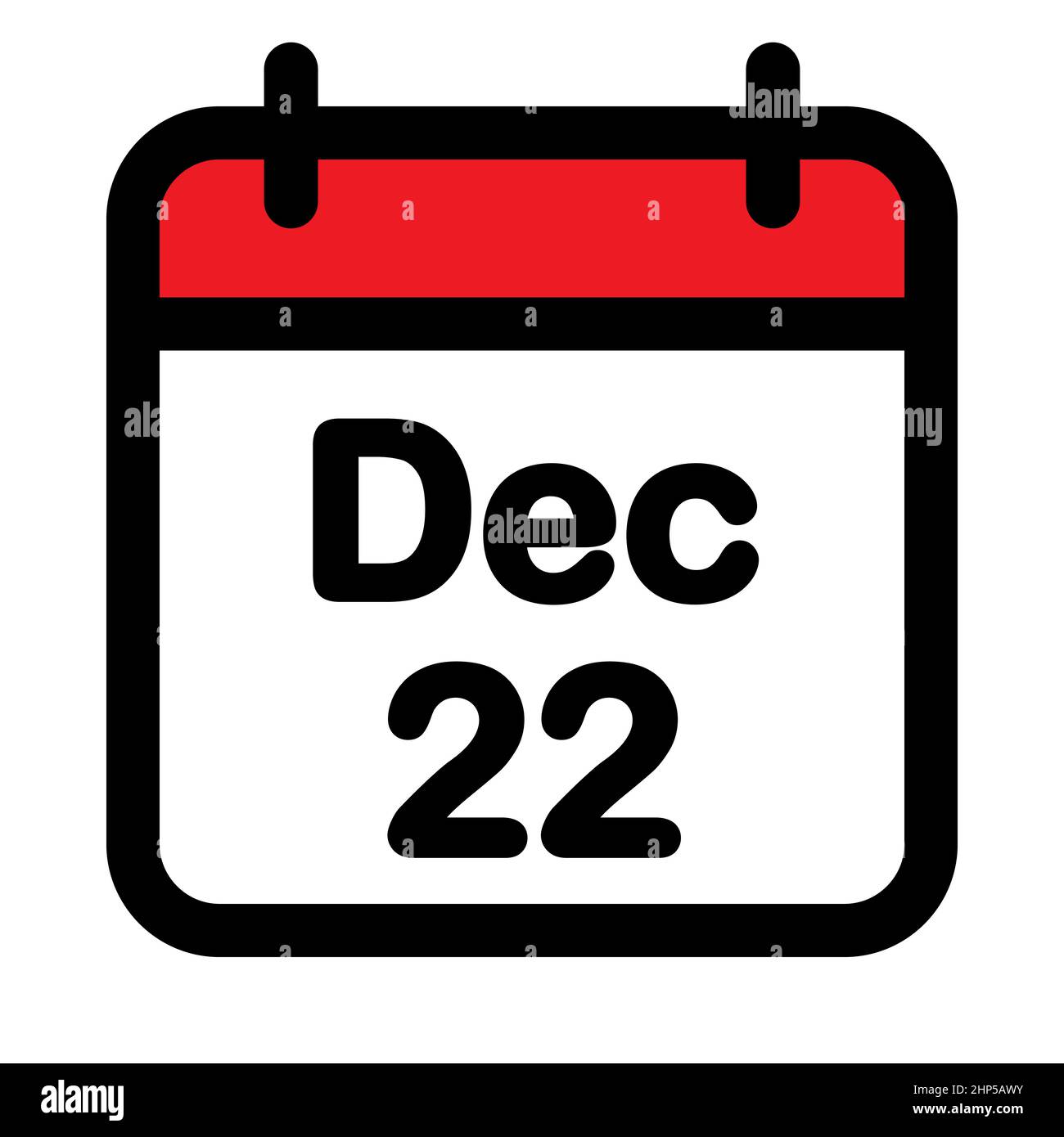 December calendar Stock Vector Images - Alamy