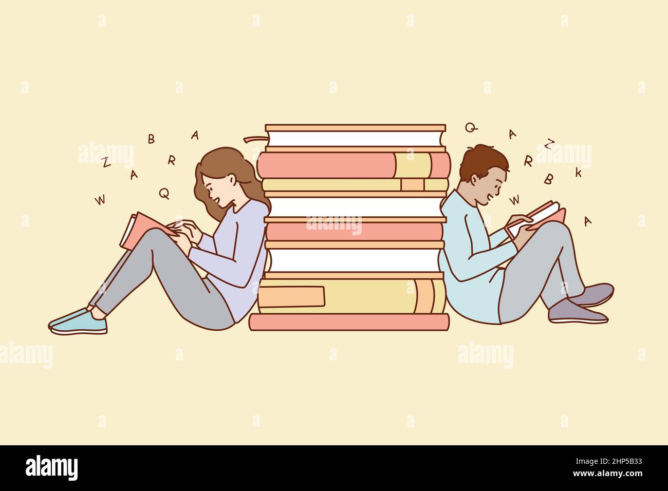 Student male books Stock Vector Images - Alamy