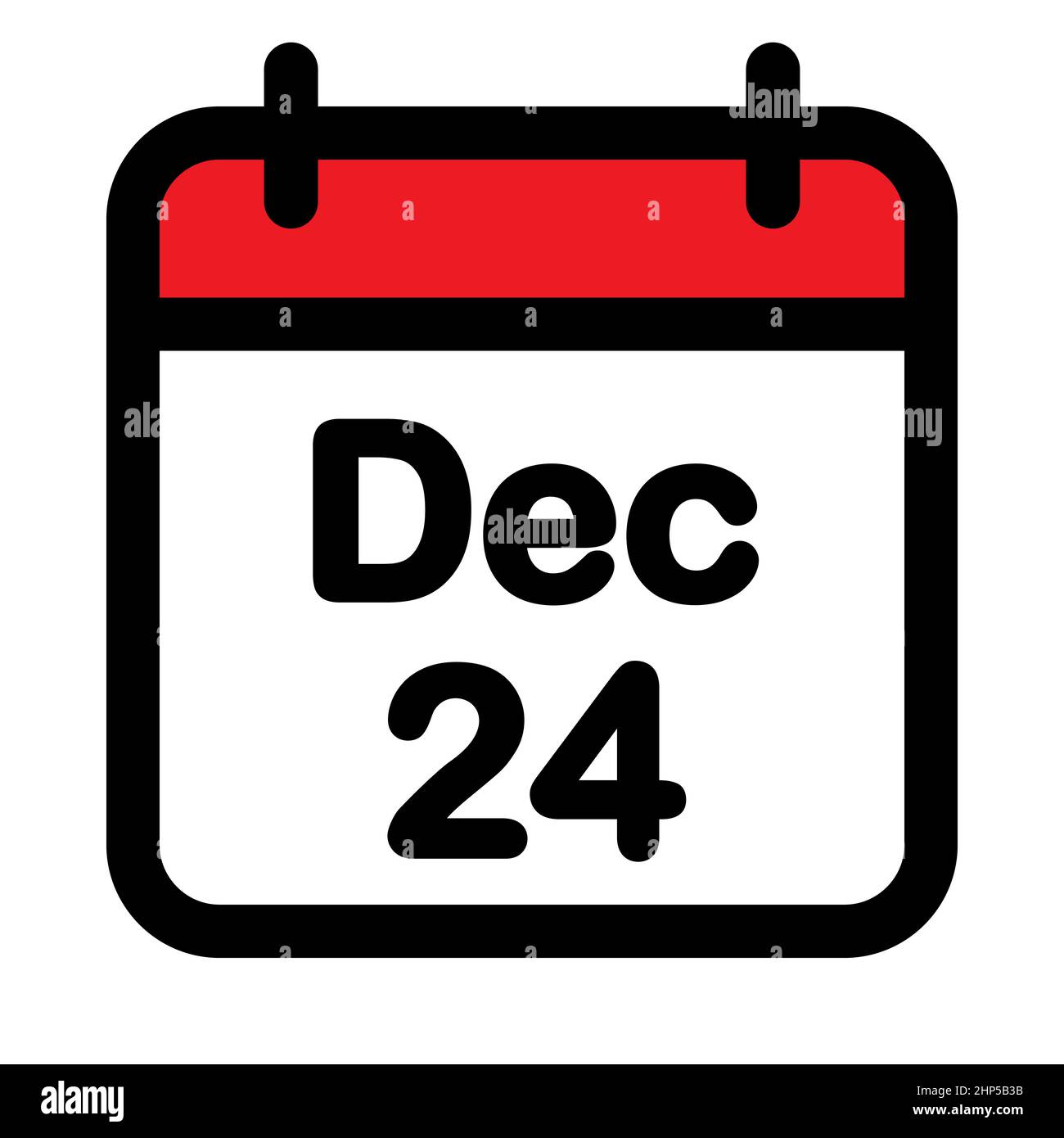 Twenty fourth December calendar icon Stock Vector Image & Art - Alamy