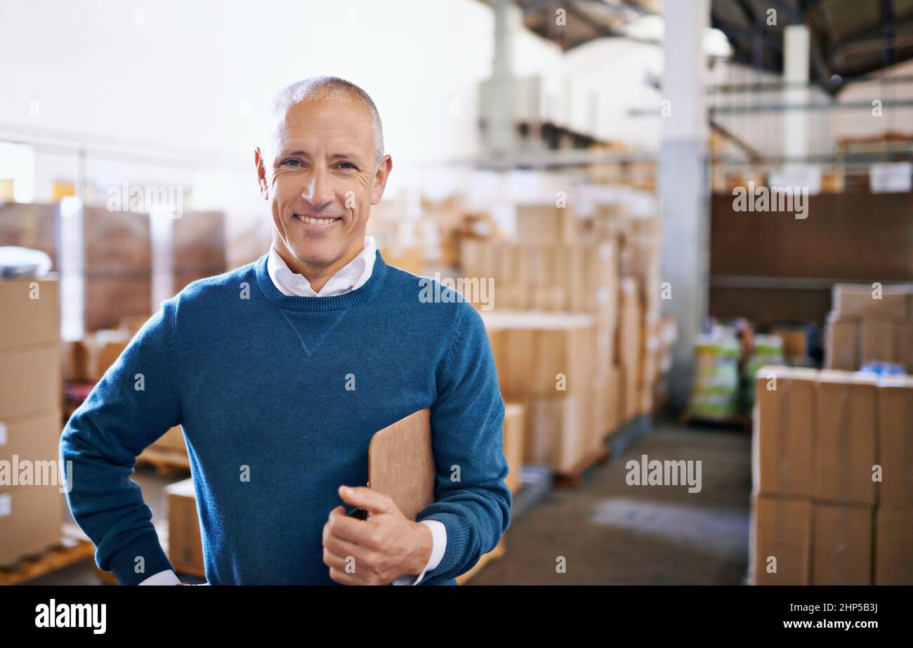 All your import and export needs. Portrait of a mature man standing in ...