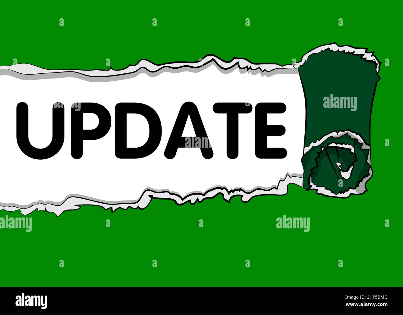 Ripped torn posters grunge texture background with the text Update ...