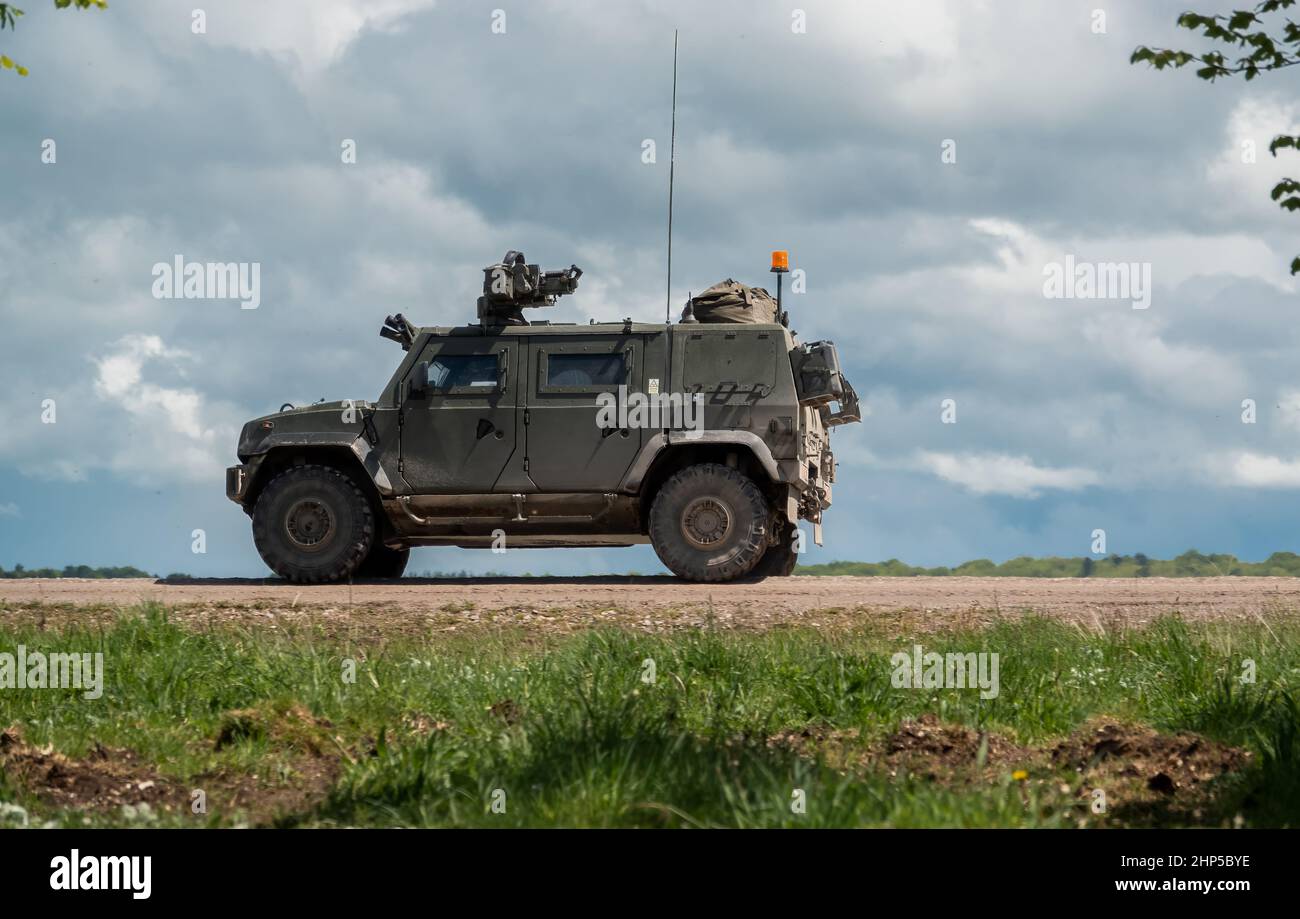 British army Panther 4x4 command and liaison vehicle in action on ...
