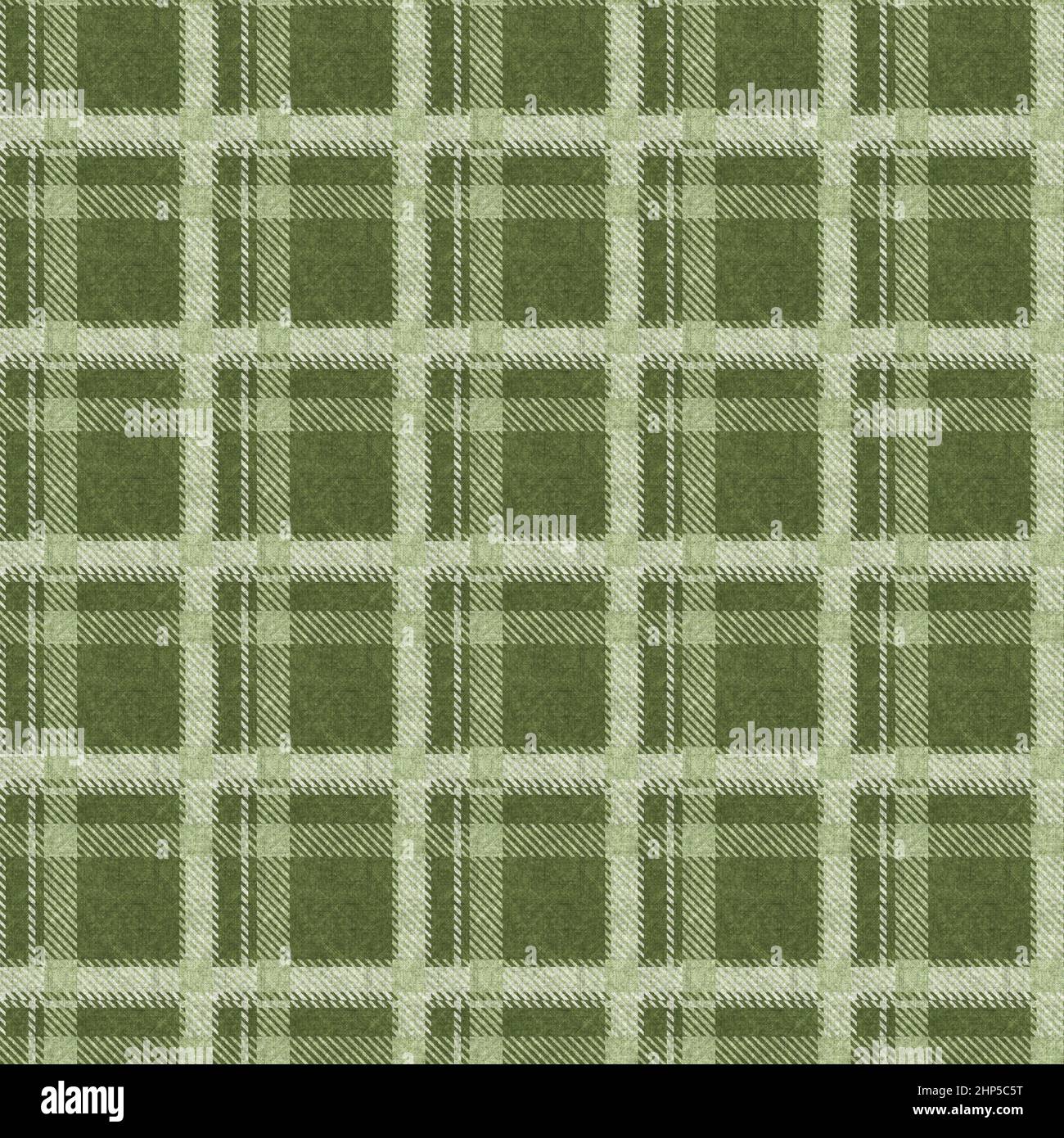 Muted green winter woven plaid texture. Seamless woolen scottish style ...
