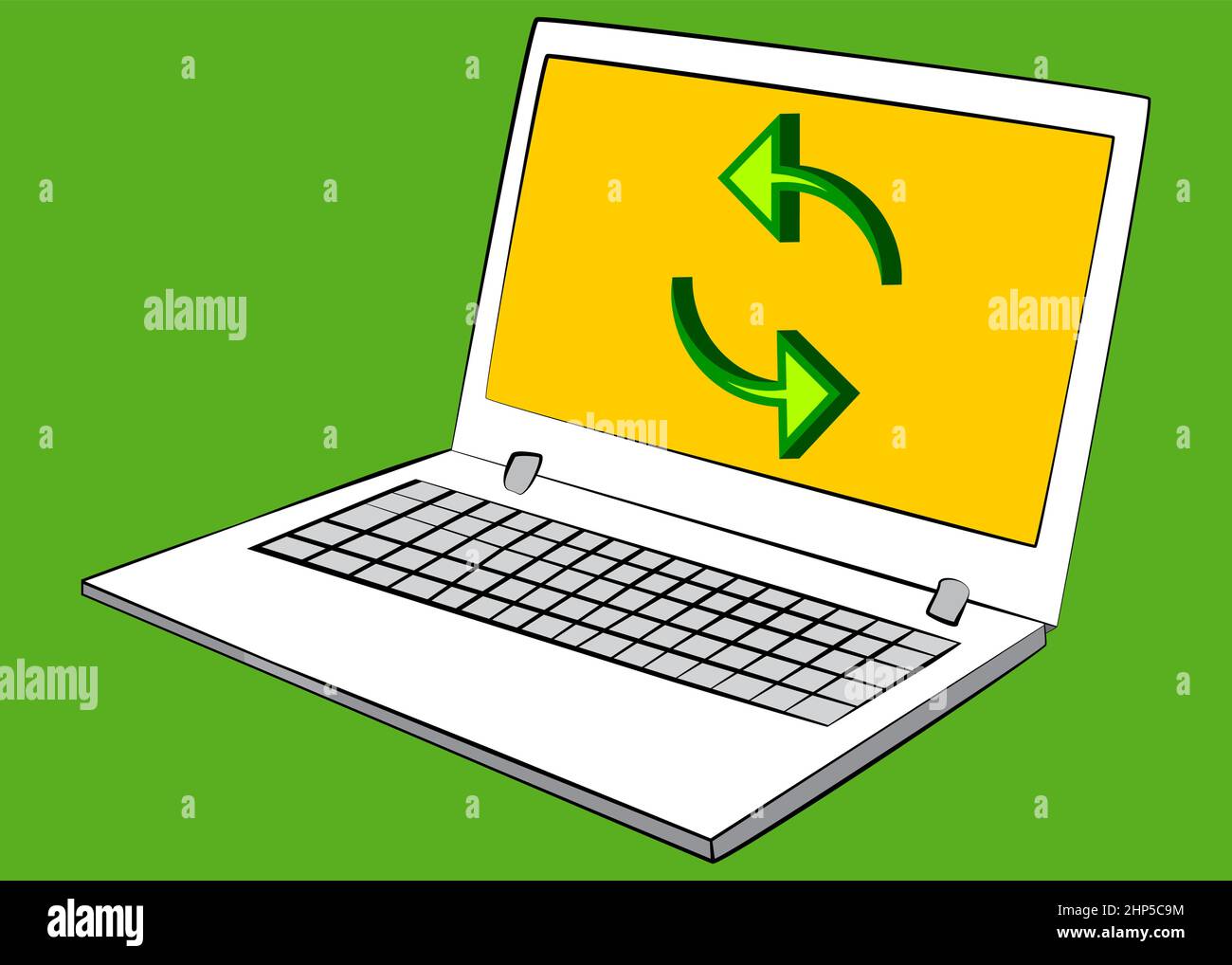 Pc screen view Stock Vector Images - Alamy