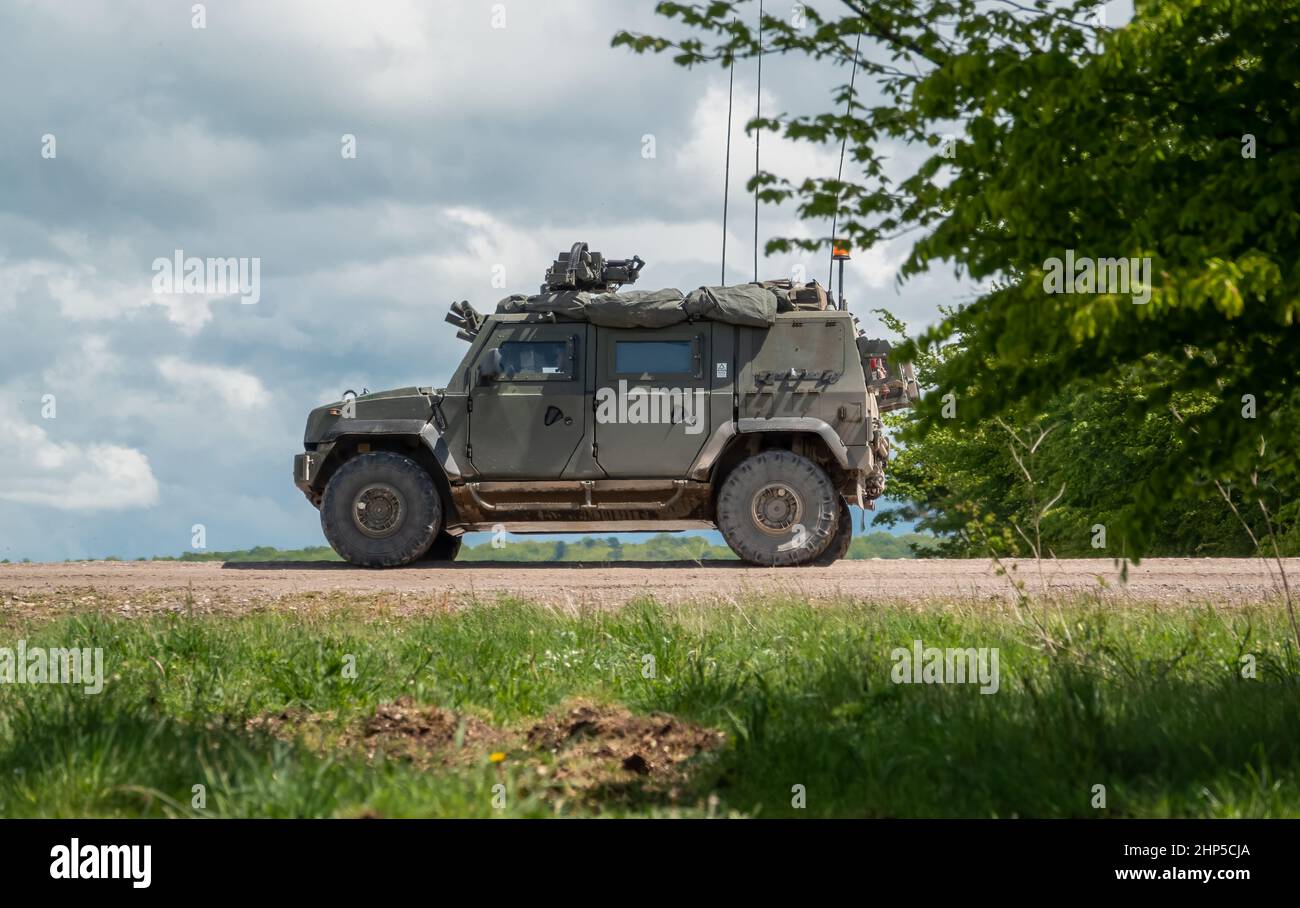 British army Panther 4x4 command and liaison vehicle in action on ...