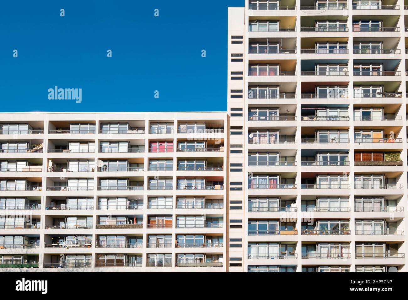 apartment building facade , residential real estate Stock Photo - Alamy