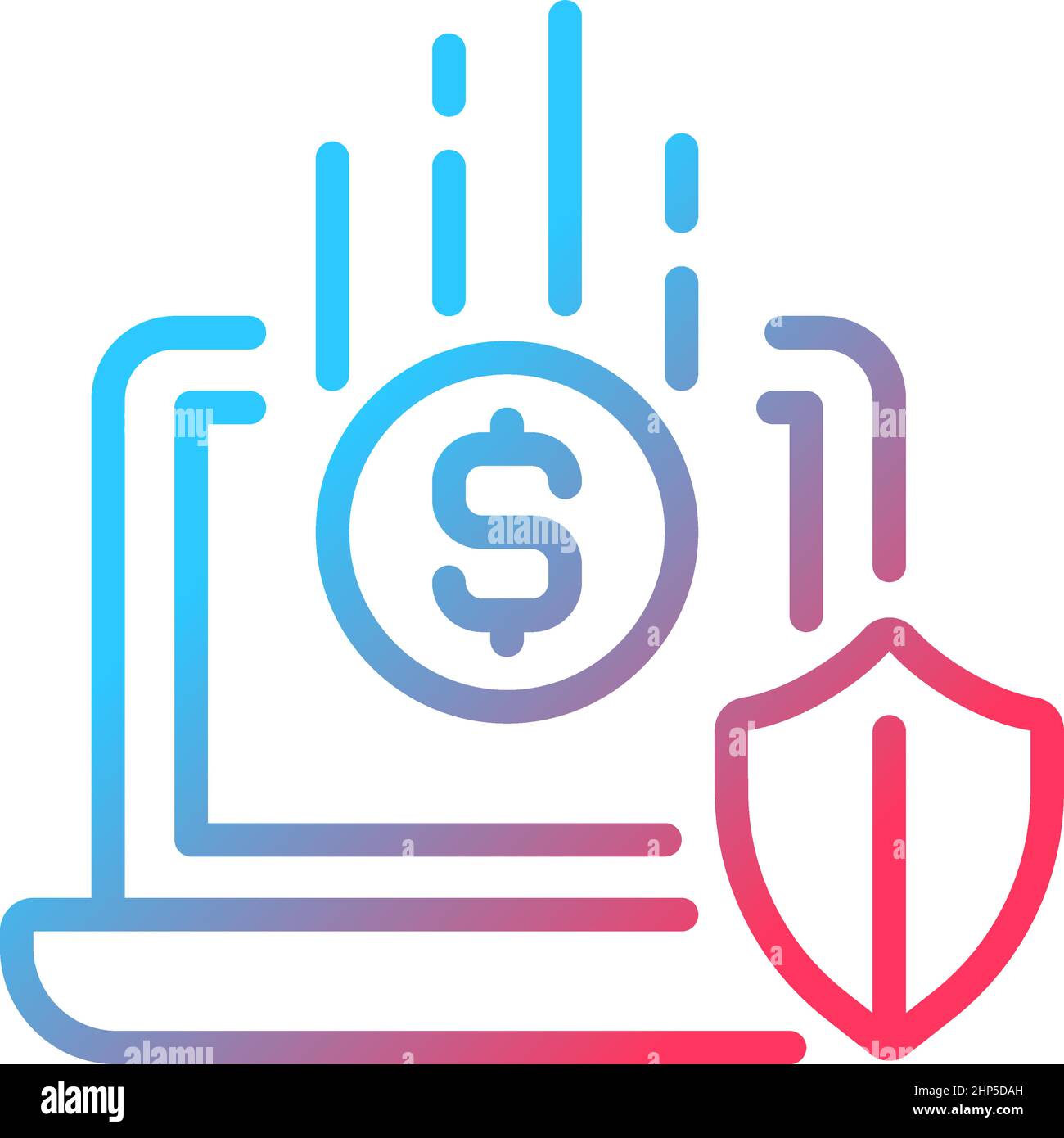 Fundraising icon linear isolated Cut Out Stock Images & Pictures - Alamy