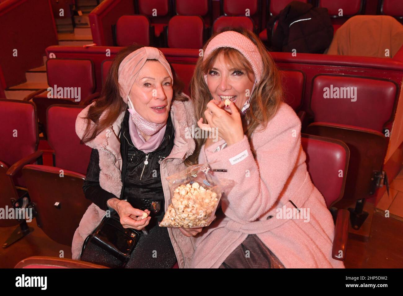 Munich, Germany. 18th Feb, 2022. Actress Cornelia Corba and her mother ...