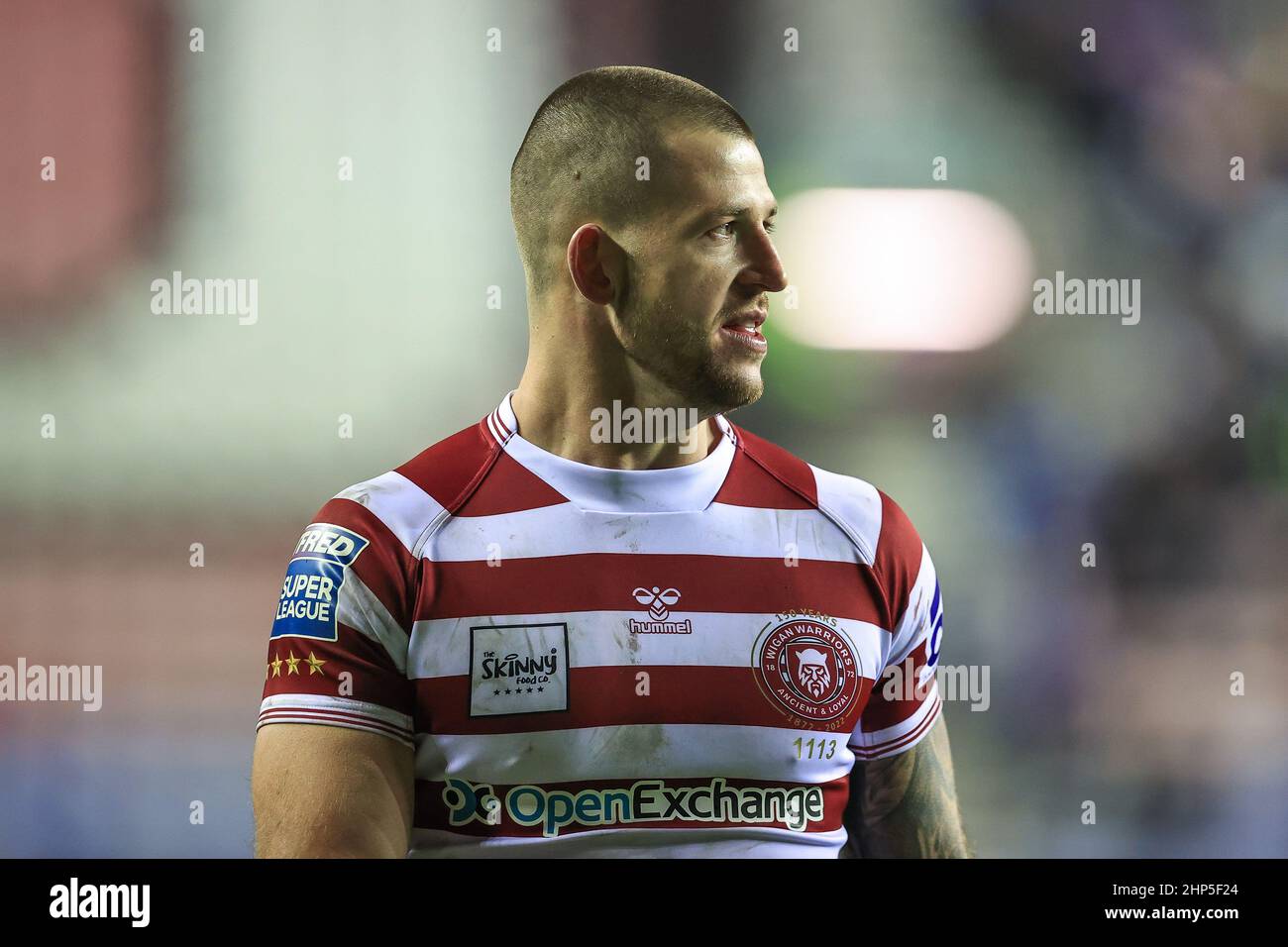 Cade Cust #6 of Wigan Warriors during the game Stock Photo - Alamy