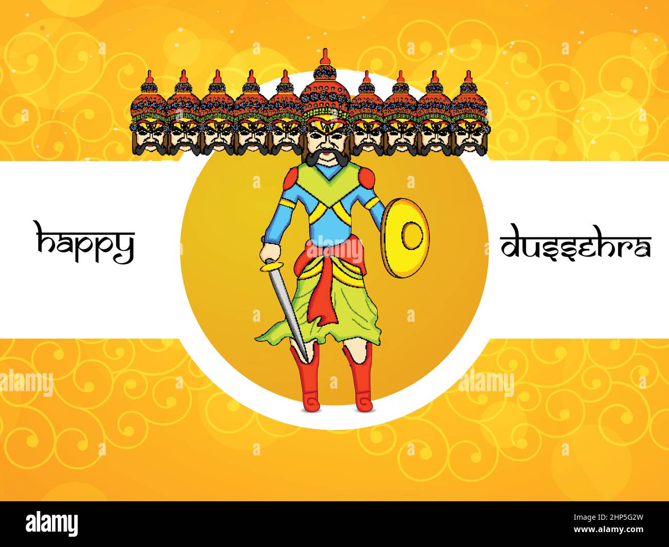 hindu festival Dussehra Stock Vector Image & Art - Alamy