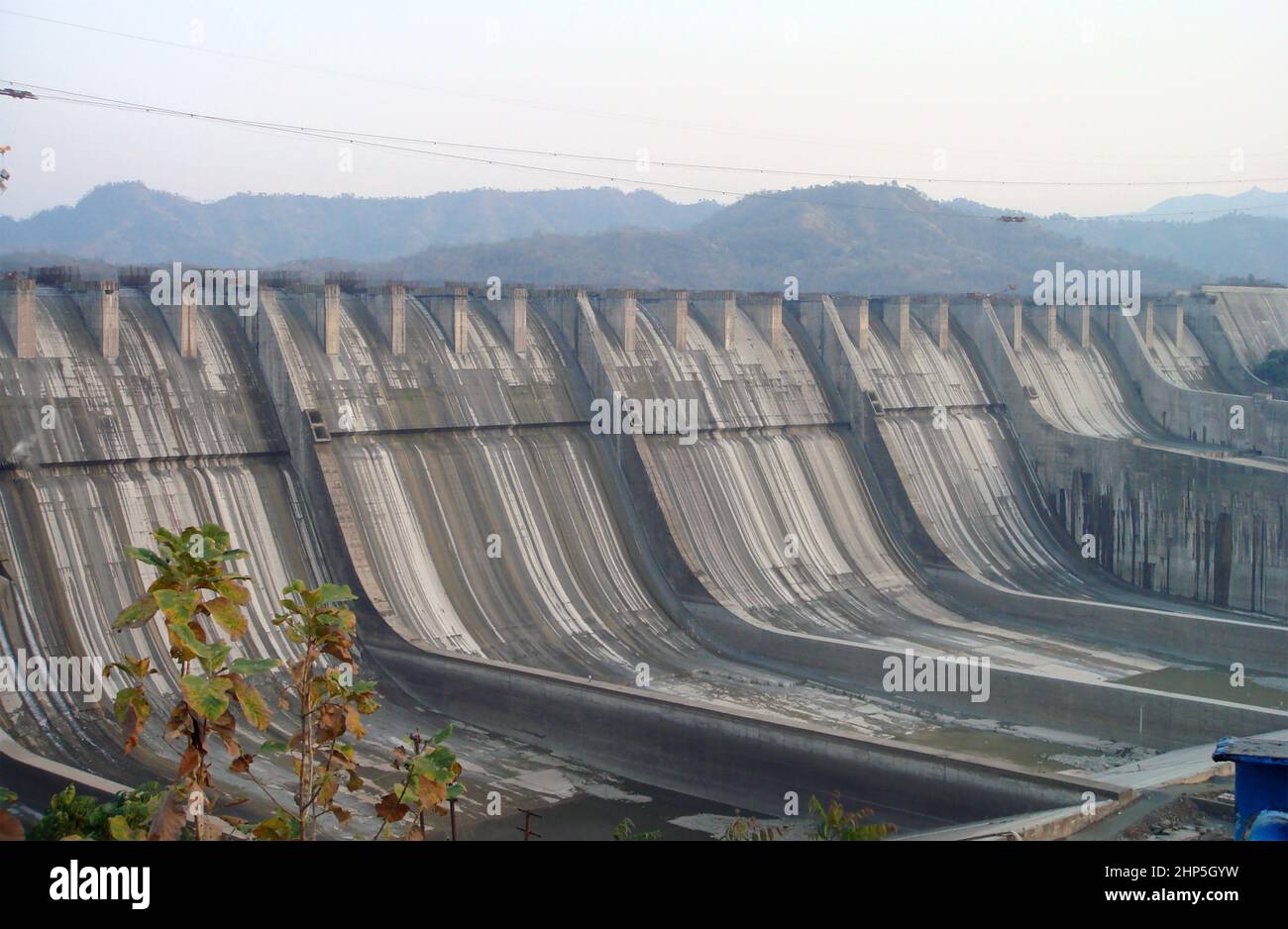 SADAR SAROVAR DAM on the River Narmada in Gujarat State, India ...