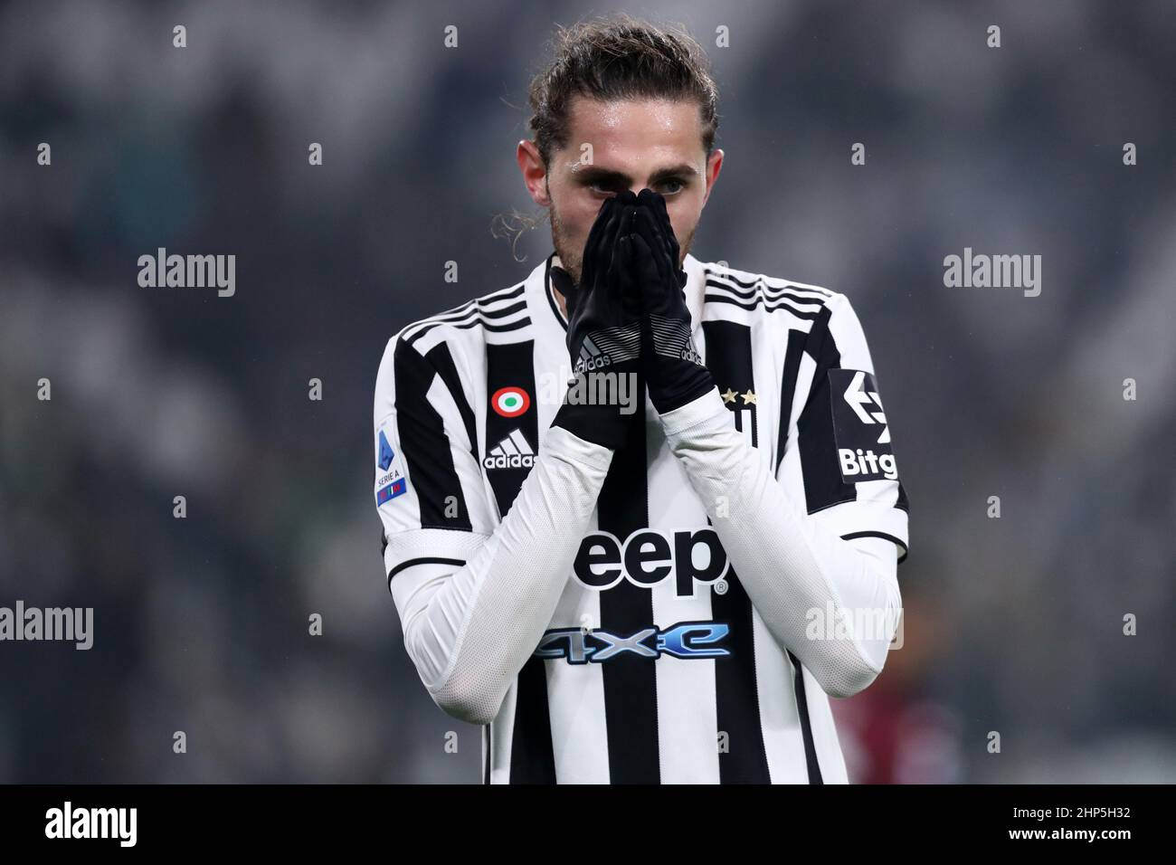 Adrien Rabiot of Juventus Fc looks dejected during the Serie A match ...