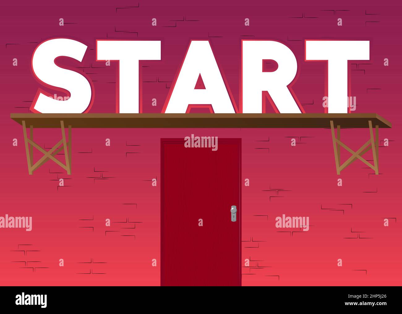 Start text with front door background Stock Vector Image & Art - Alamy