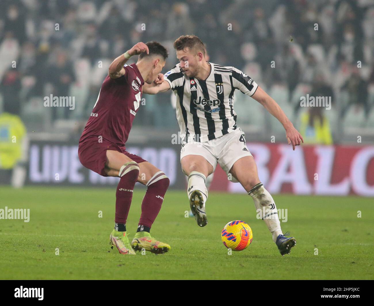 Matthijs De Light of Juventus Fc and Sasa Lukic of Torino Fc during the ...