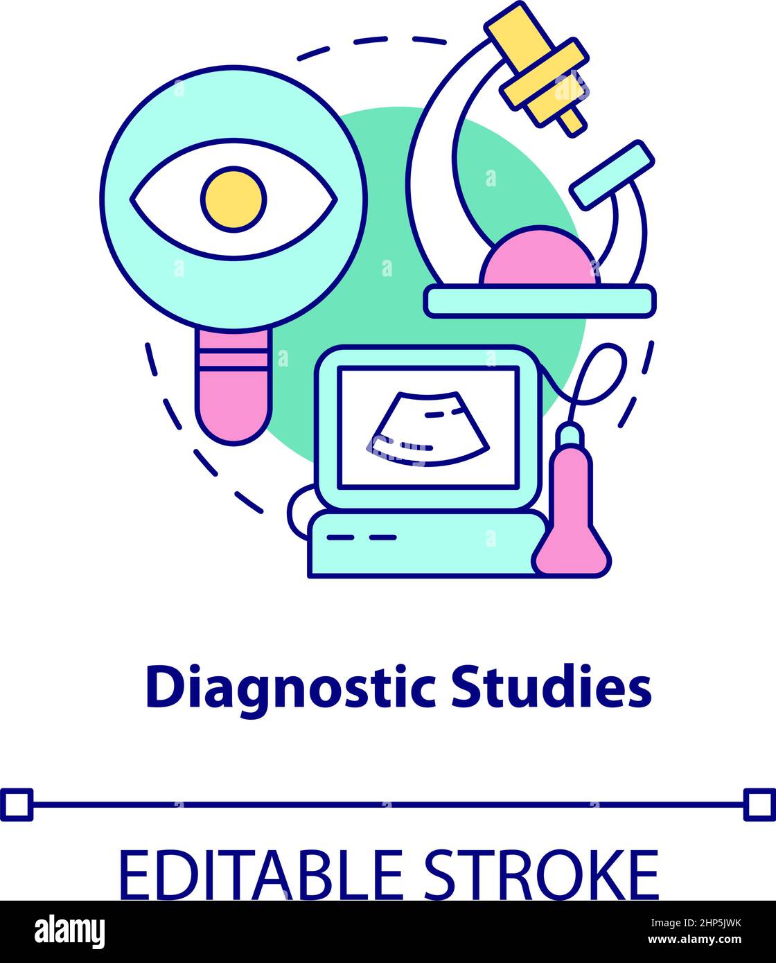 Diagnostic studies concept icon Stock Vector Image & Art - Alamy