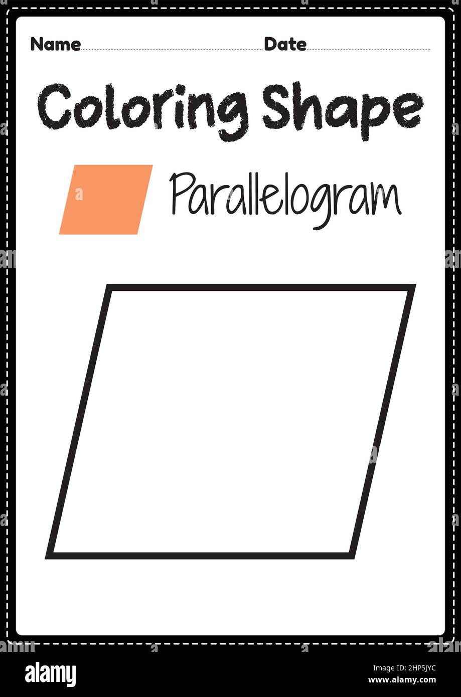 Parallelogram coloring hi-res stock photography and images - Alamy