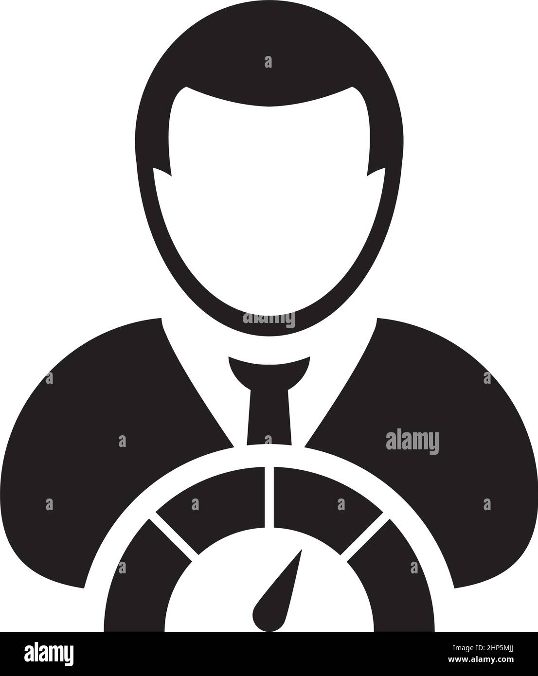 Social credit icon score meter vector male user person profile avatar ...