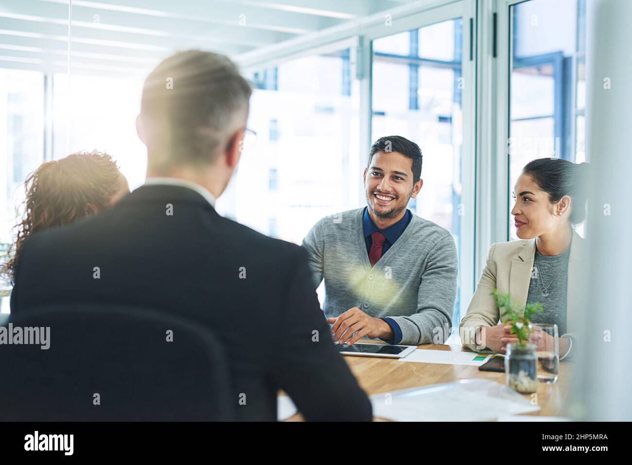 Success is the product of teamwork. Shot of corporate colleagues ...