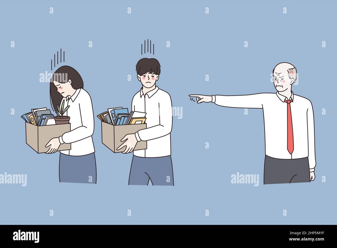 Dismissal boss Stock Vector Images - Alamy