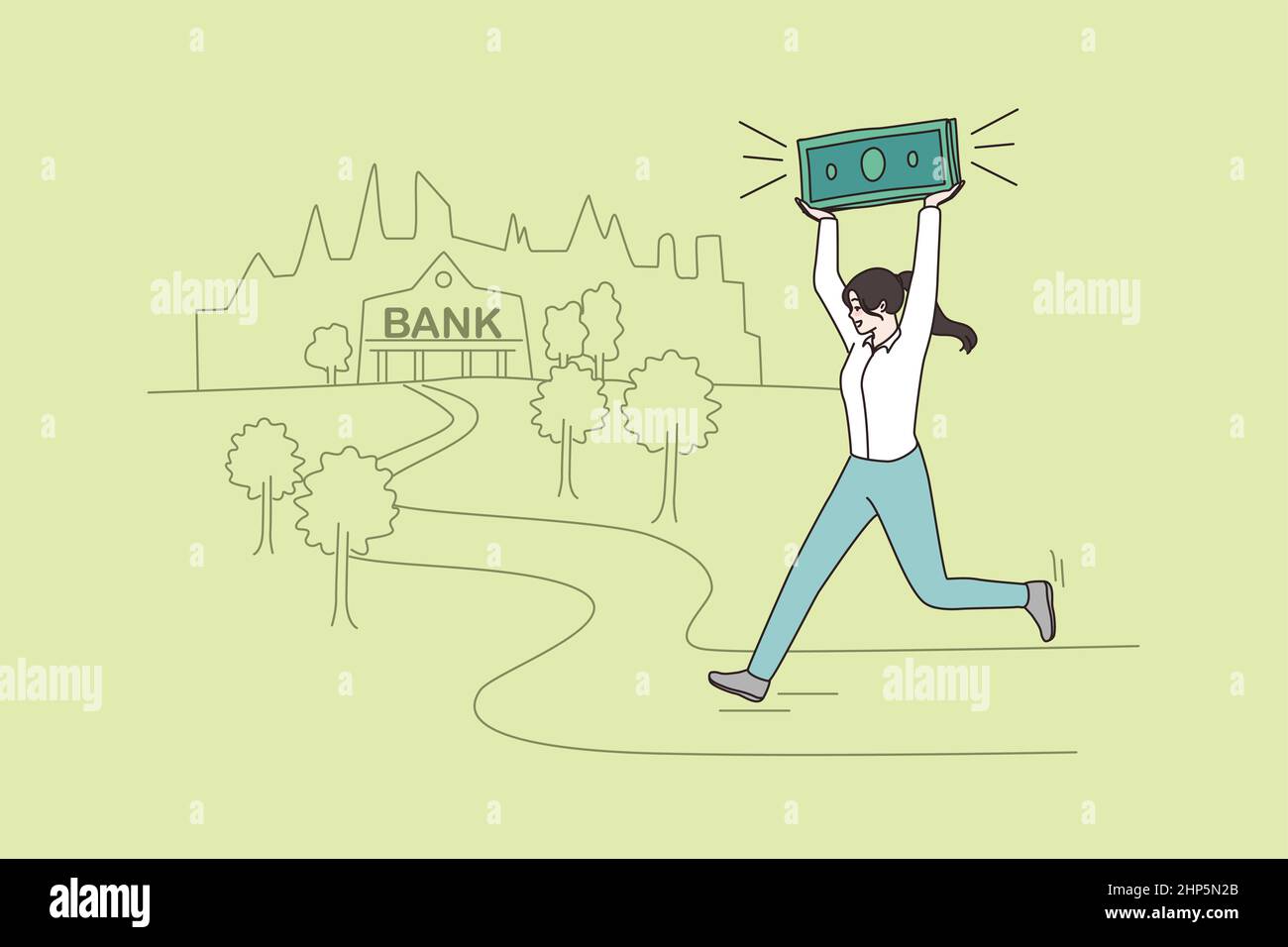 Money cash in bank Stock Vector Images - Alamy