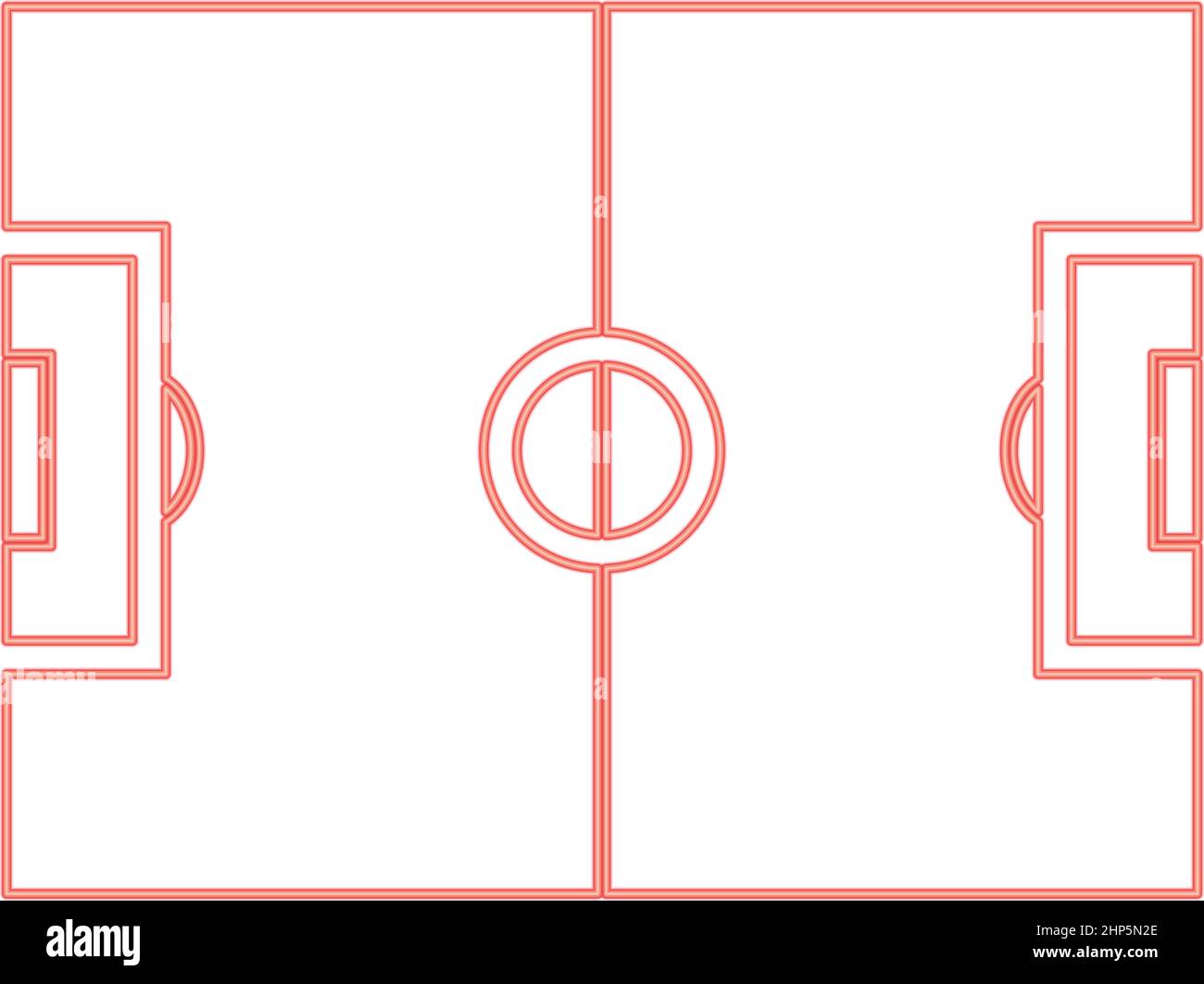 Football pitch outline Stock Vector Images - Alamy